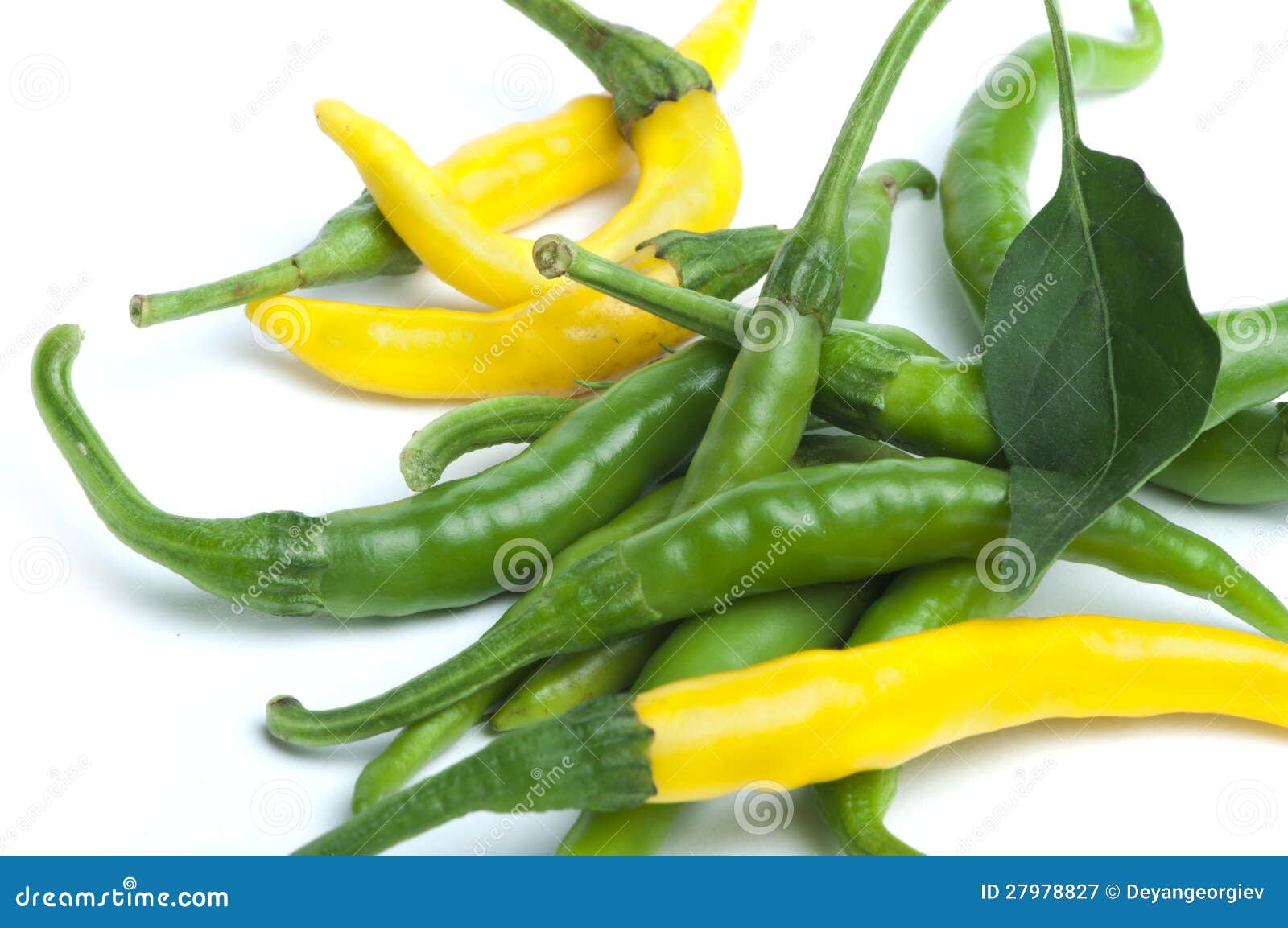 Small Thin Green Chili Peppers Stock Image - Image of heat, healthy ...