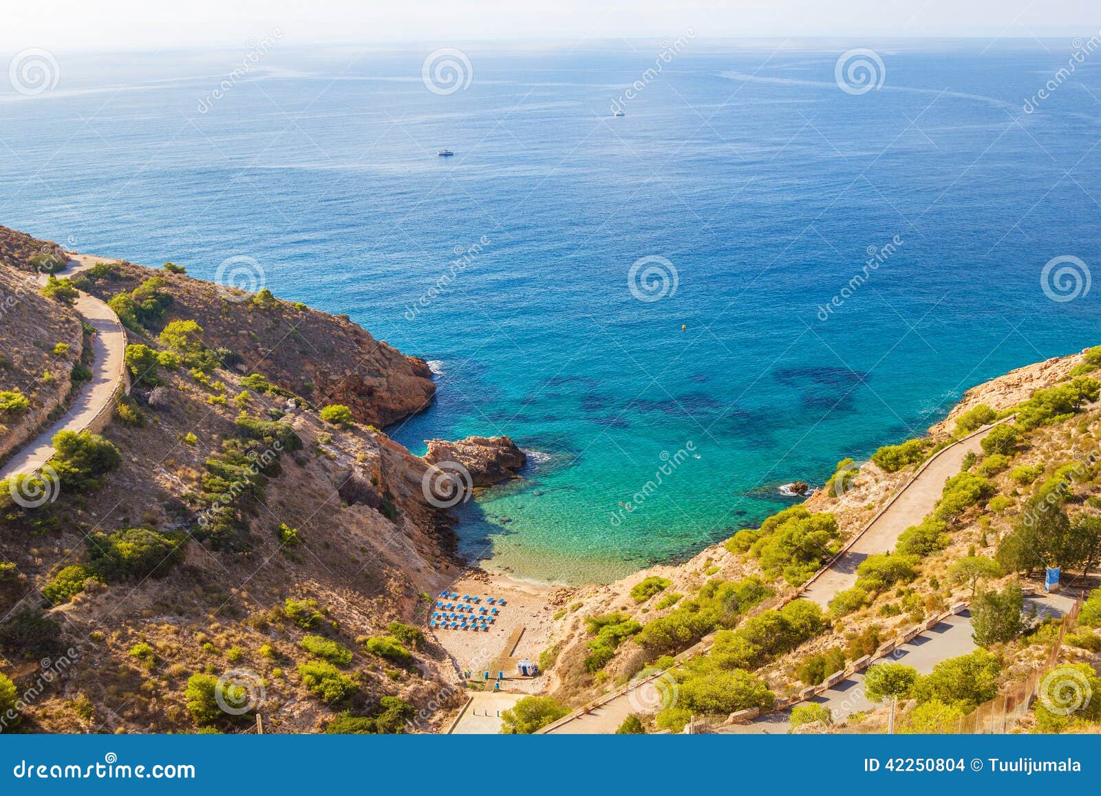 Small Ti Ximo beach stock photo. Image of road, rock - 42250804