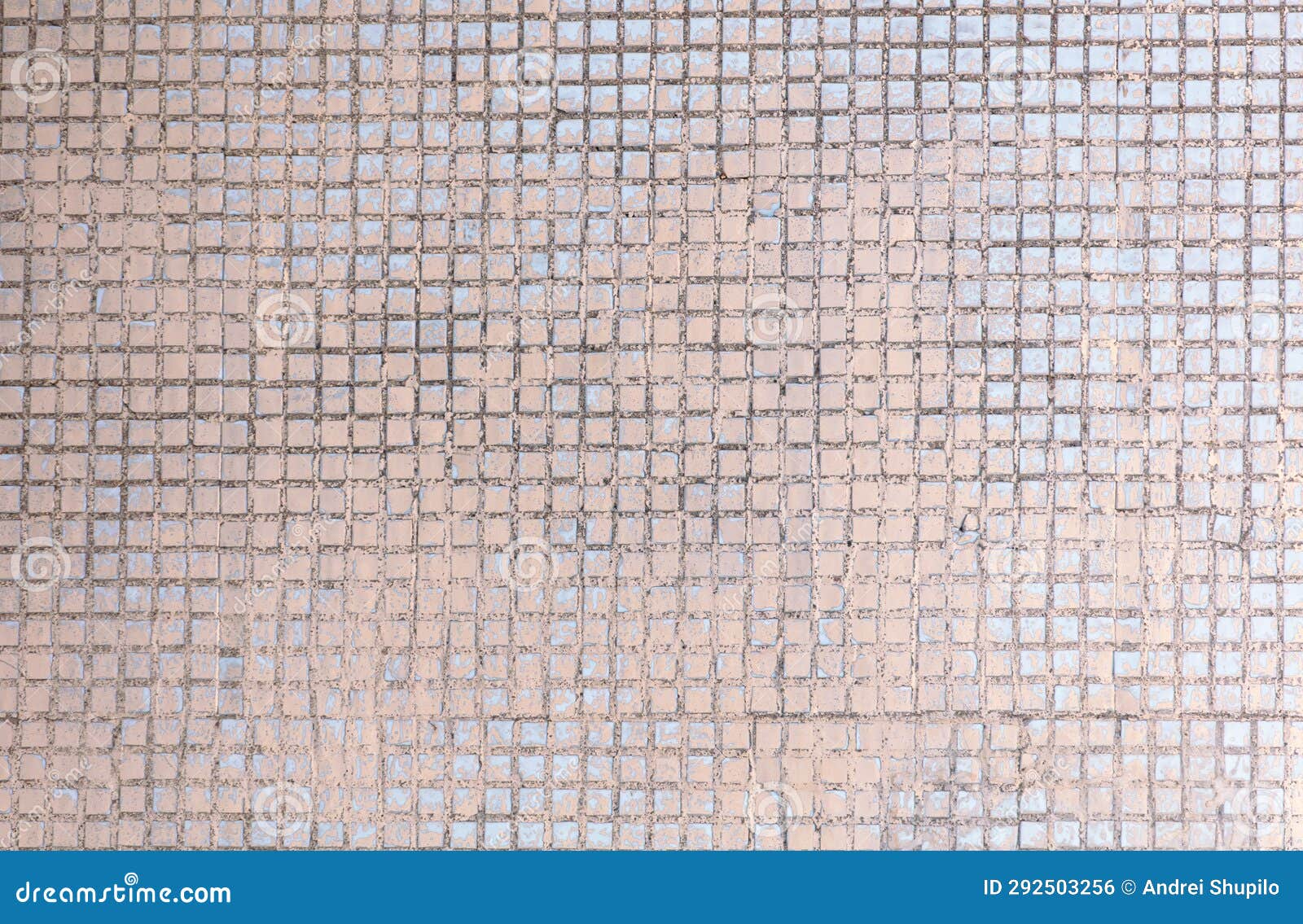 Small Tiles on the Wall As an Abstract Background. Texture Stock Photo ...