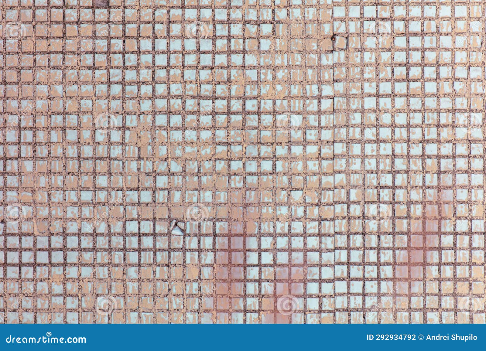 Small Tiles on the Wall As an Abstract Background. Texture Stock Photo ...