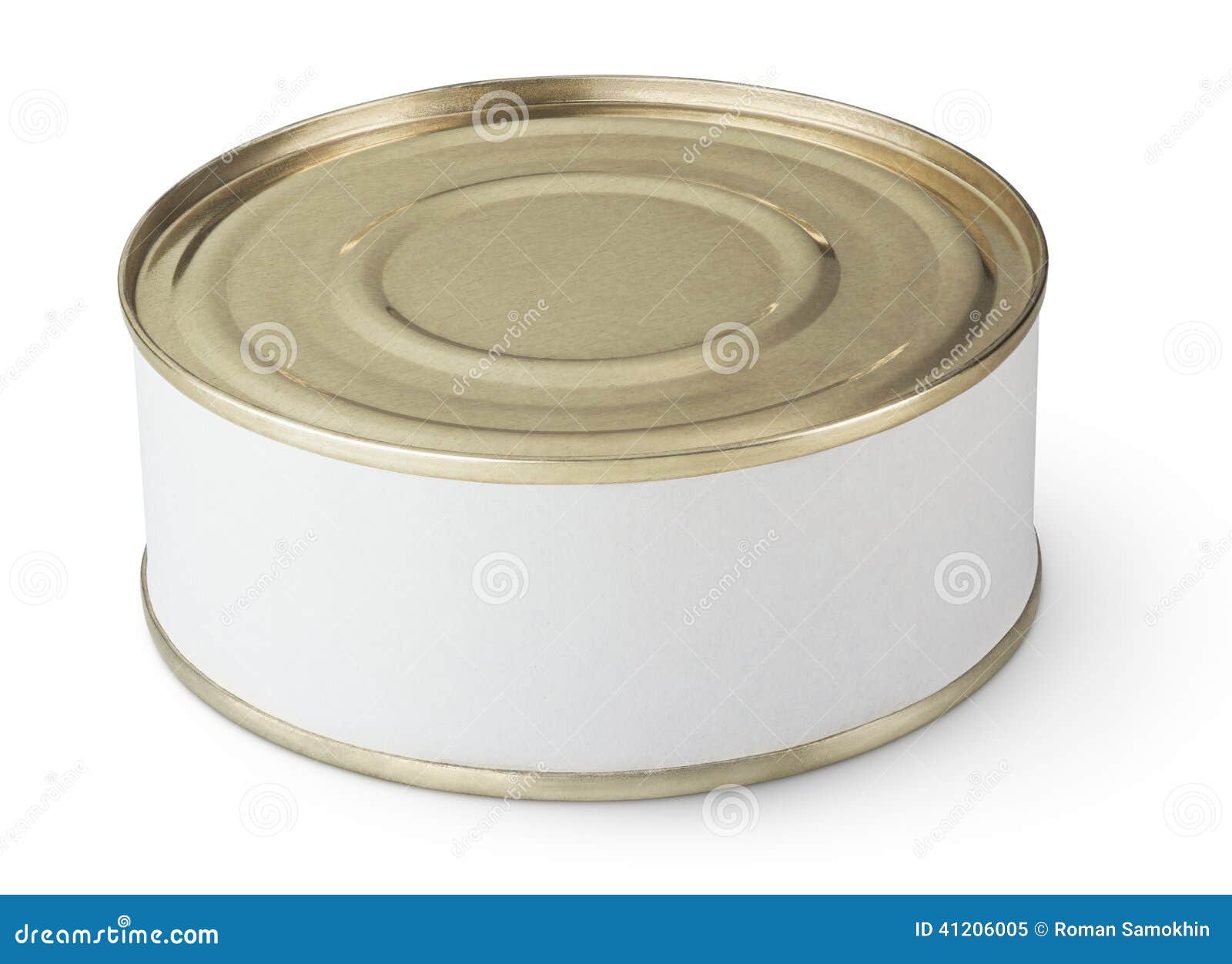 Small Tin Can Isolated on White Stock Image - Image of object, cylinder ...