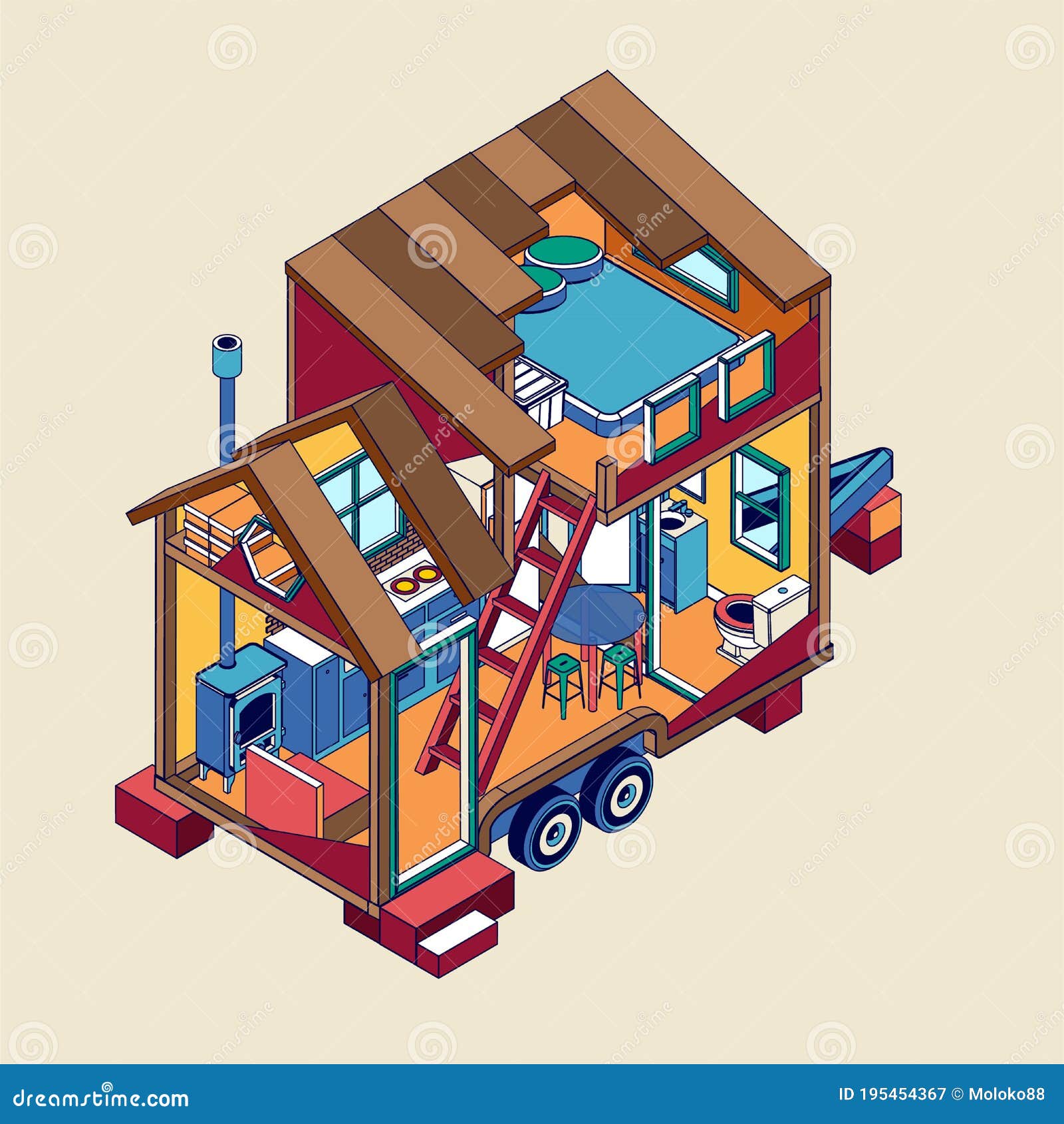 Trailers Cartoons, Illustrations & Vector Stock Images - 4210 Pictures ...