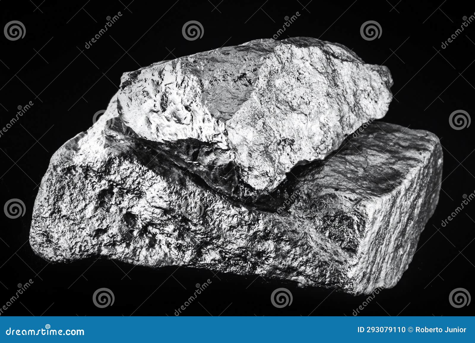 Small Titanium Stone, Metal Used in Light Alloys. Macro Photography of ...