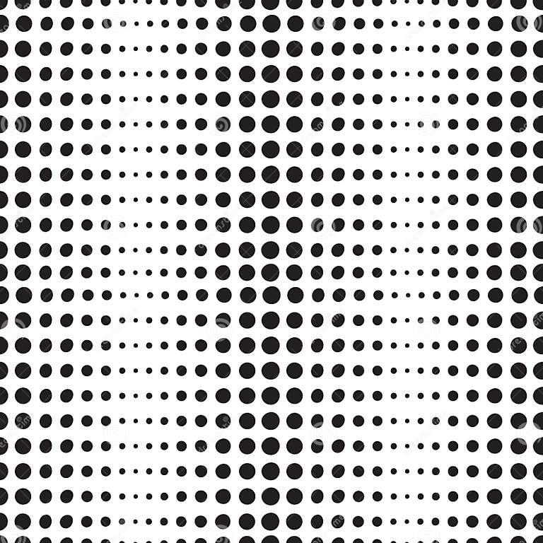 Small To Large Hand-drawn Black Dots on a White Background Pattern ...