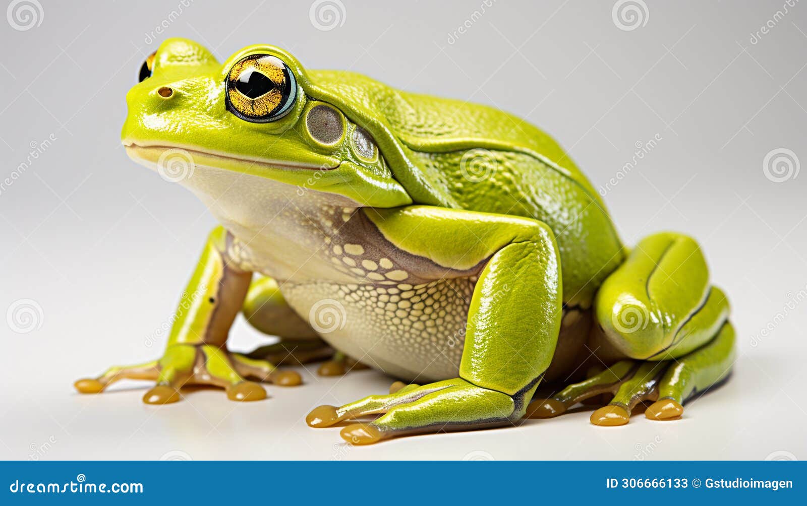 Small Toad Sitting, Looking Away, Staring at Camera in Nature Generated ...