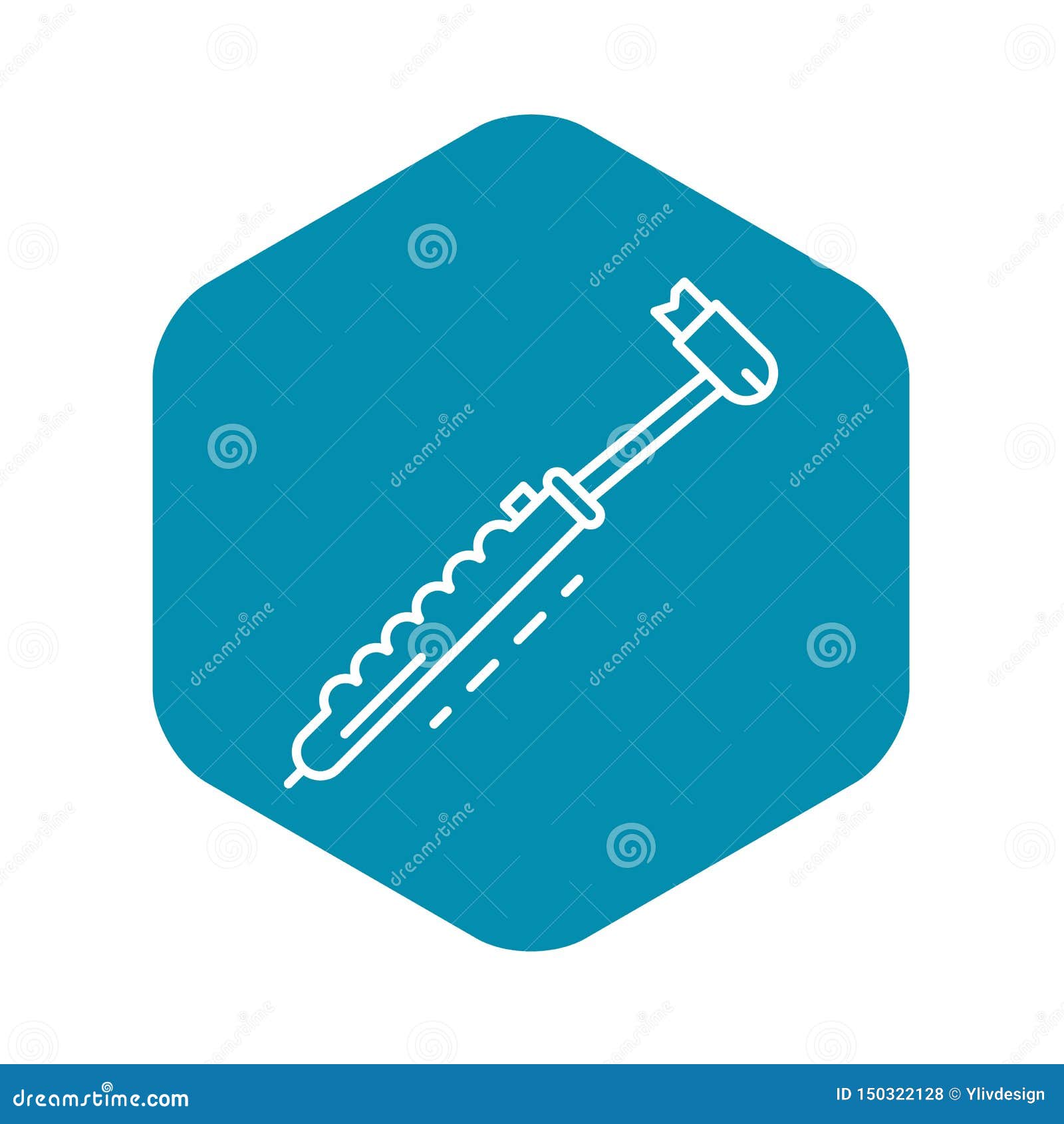 Small Toothbrush Icon, Outline Style Stock Vector - Illustration of ...