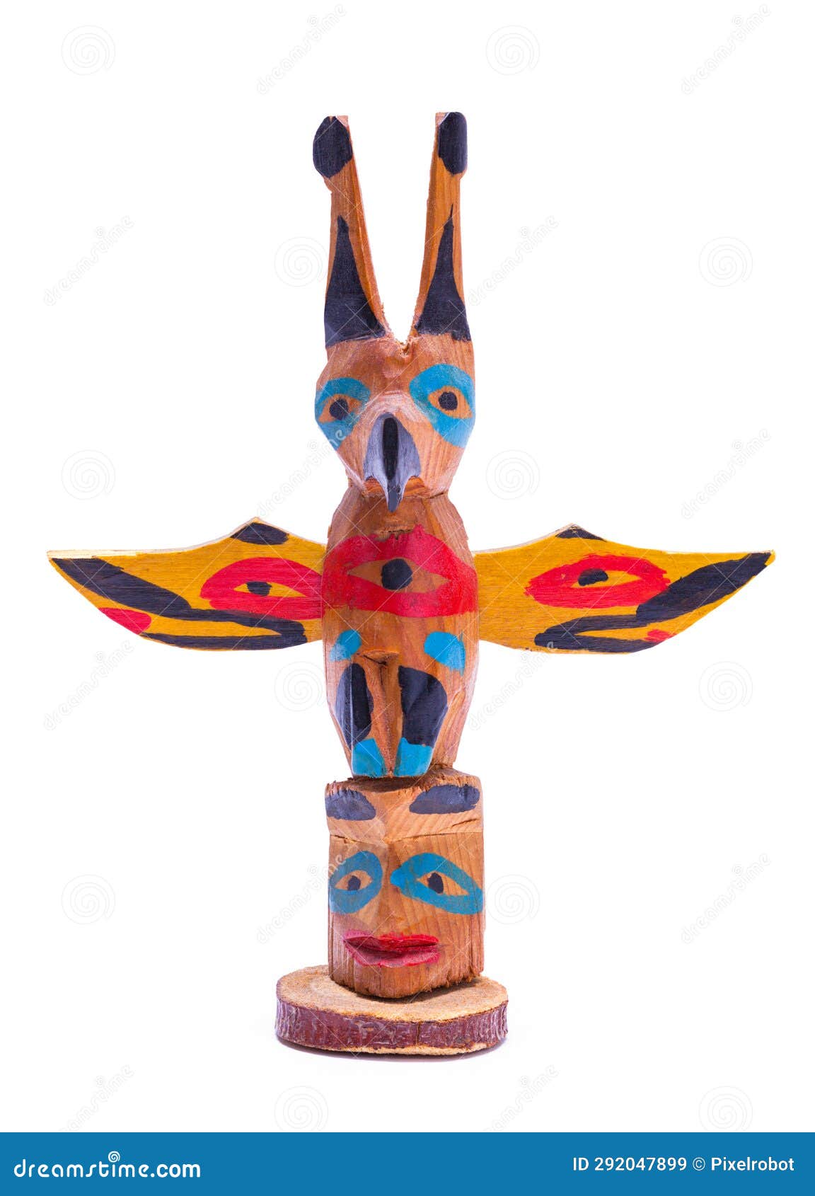 Totem Pole, Maya Civilization Symbol, American Tribal Culture Element ...