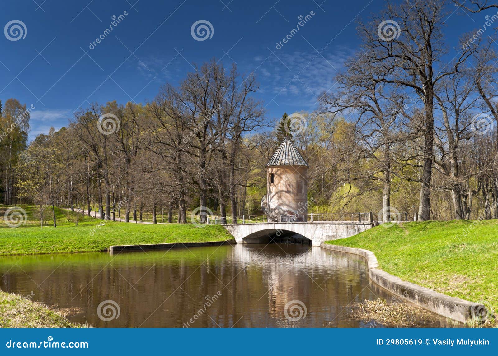 Small tower stock image. Image of forest, clouds, outdoor - 29805619