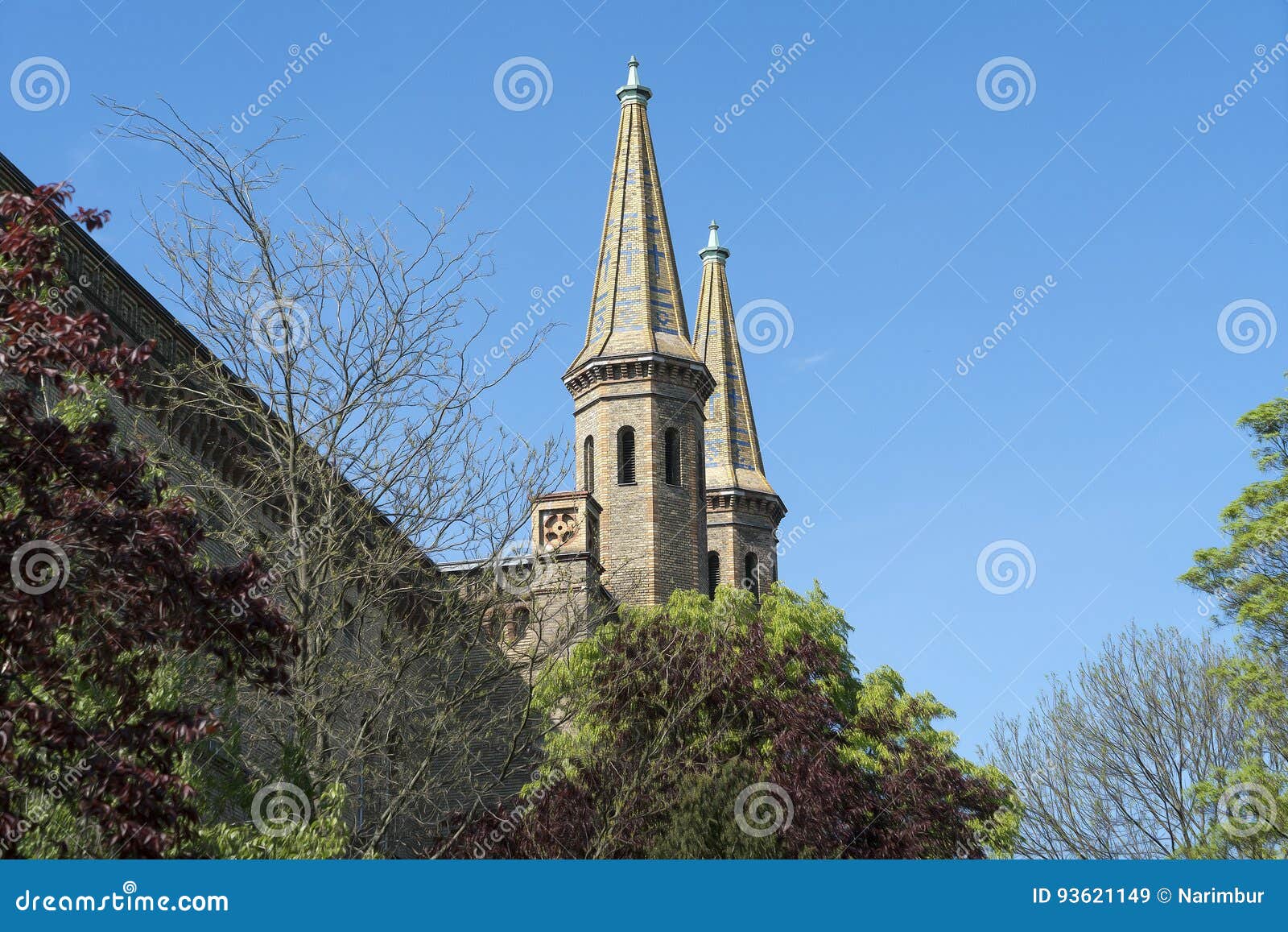 Small towers stock image. Image of motion, yellow, park - 93621149