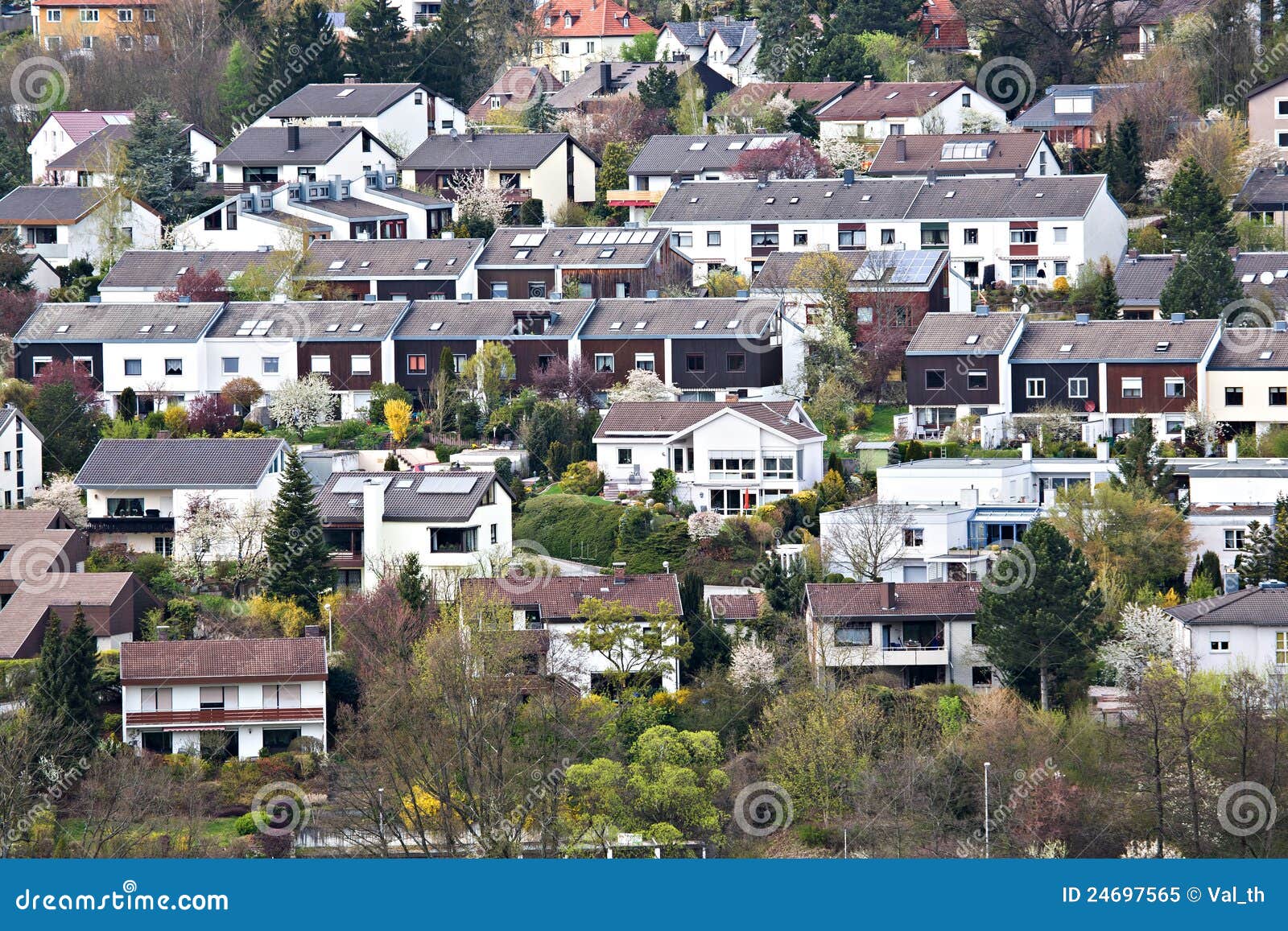 Small town stock image. Image of small, european, sunlight - 24697565