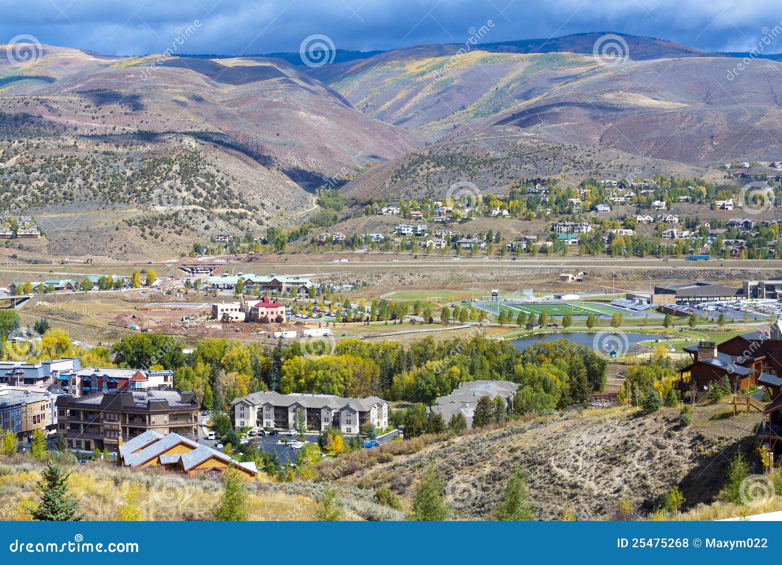 Small Town in Colorado stock photo. Image of america - 25475268