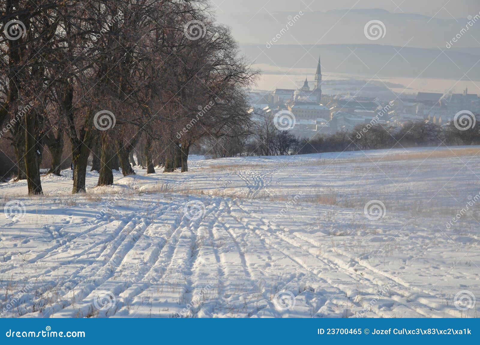 Small town early morning stock image. Image of slovakia - 23700465