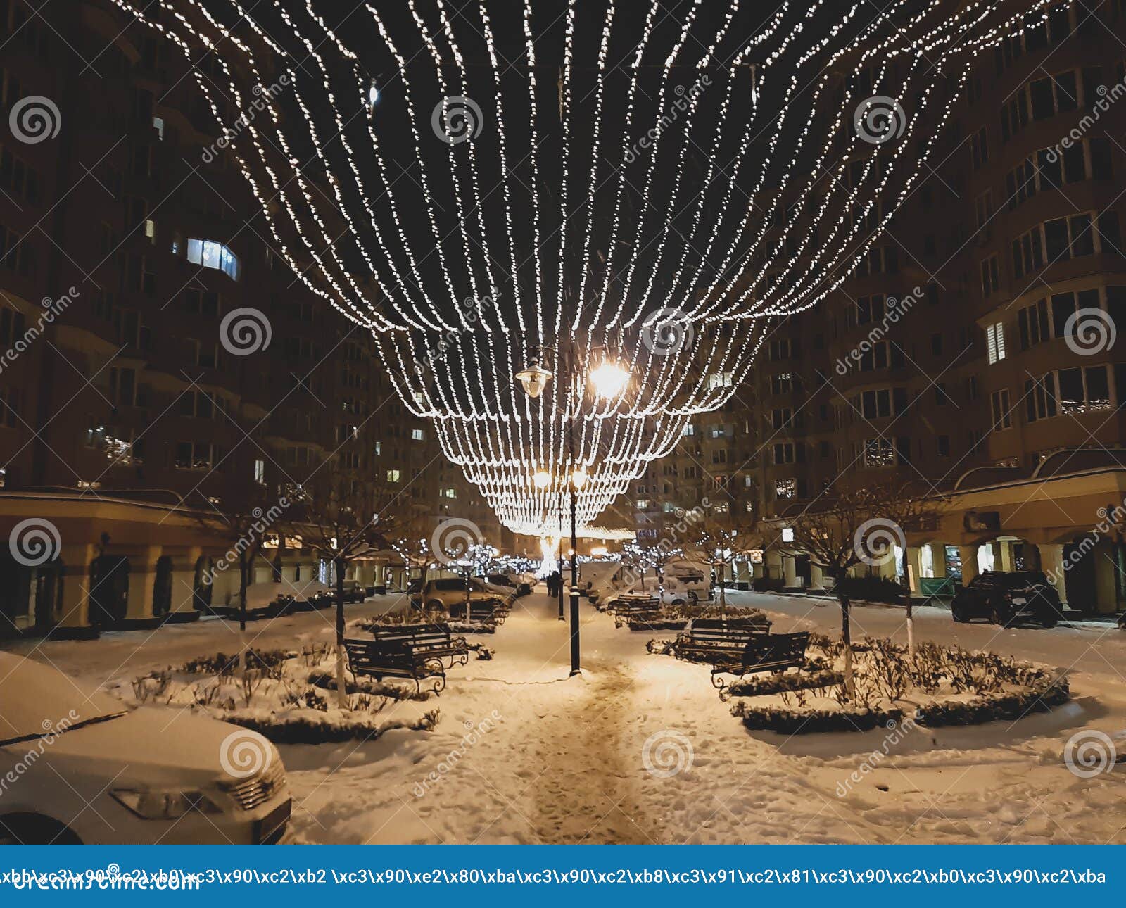 Small town at night stock photo. Image of small, night - 137712634