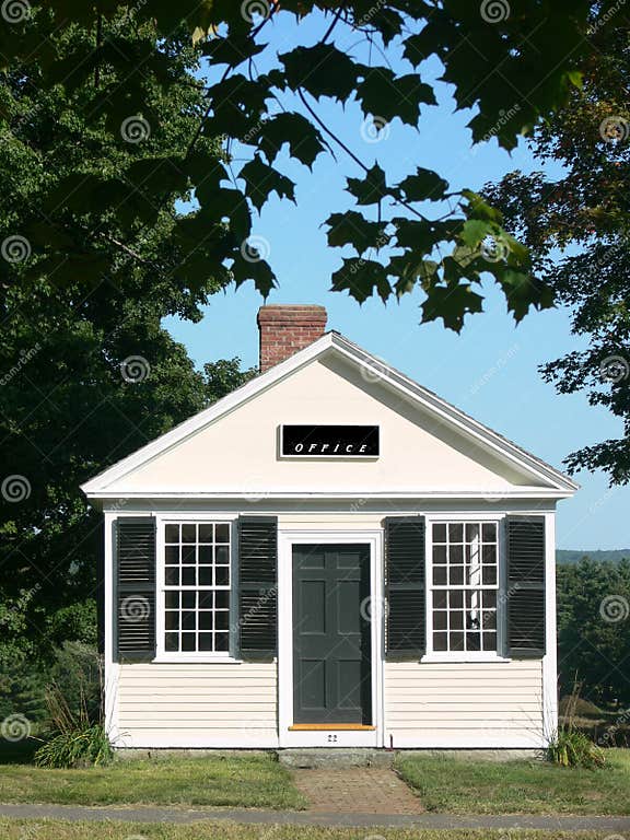 Small Town: Office Building and Trees Stock Photo - Image of town ...