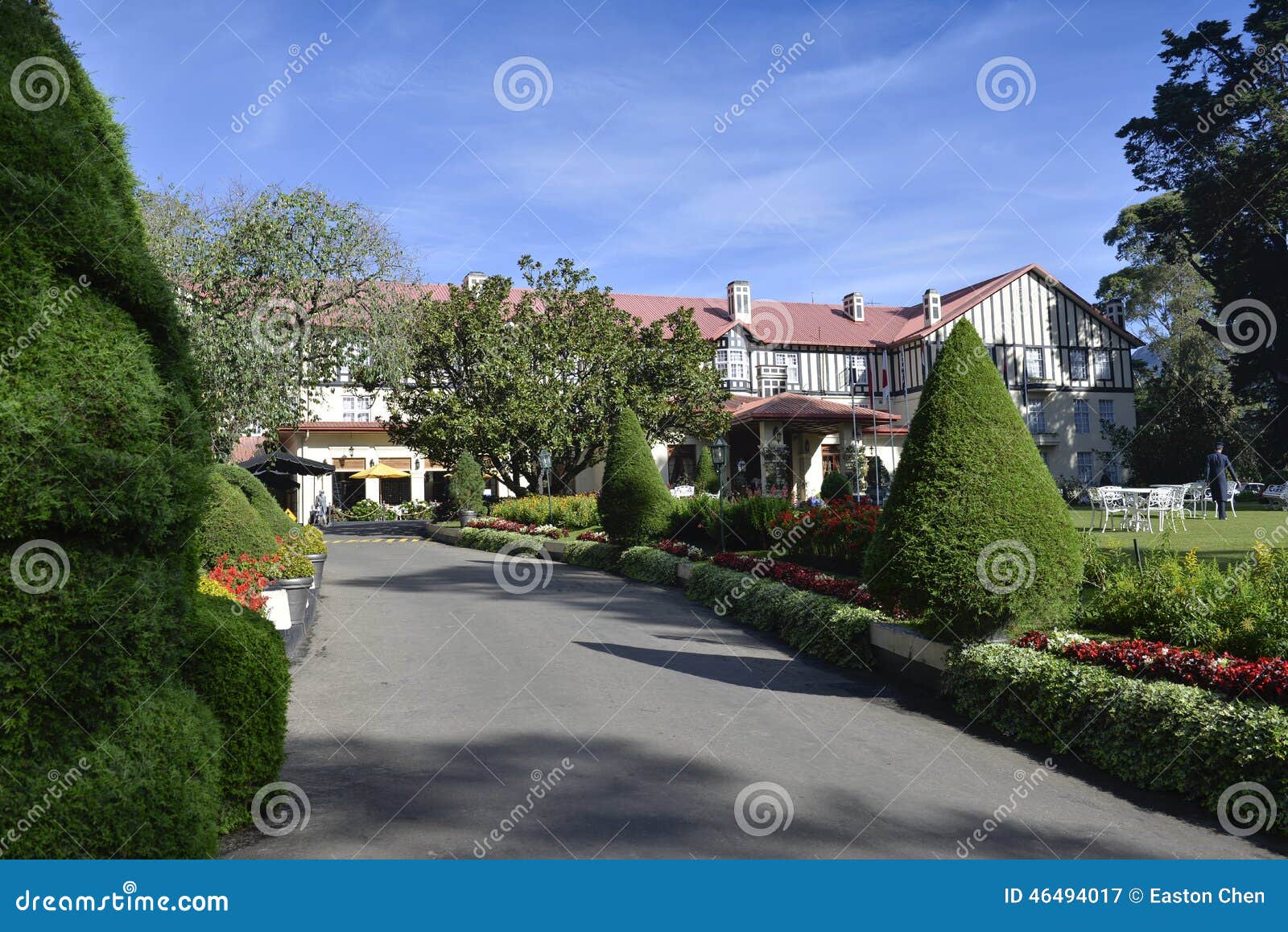 The small town scenery stock image. Image of nature, travel - 46494017