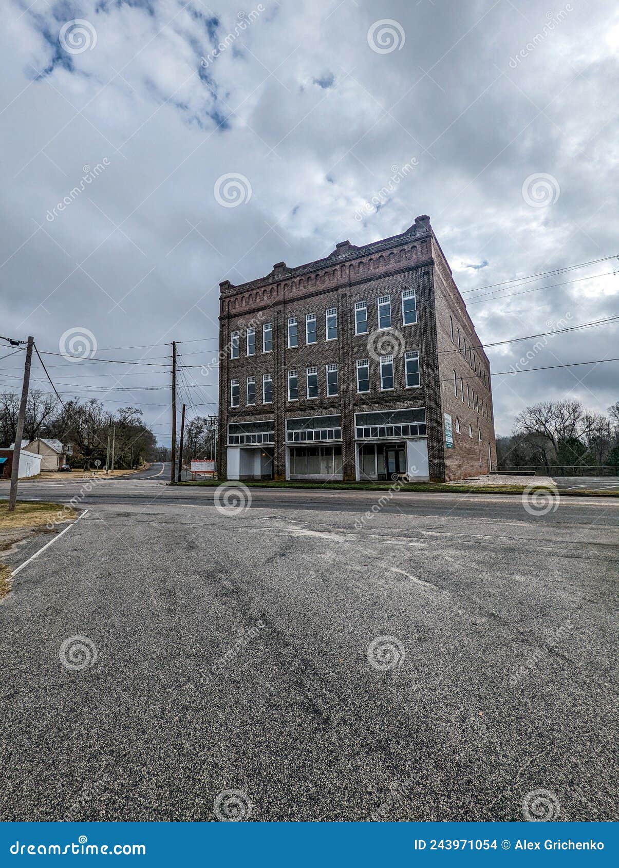 Small Town Sharon South Carolina Downtown Stock Photo - Image of ...