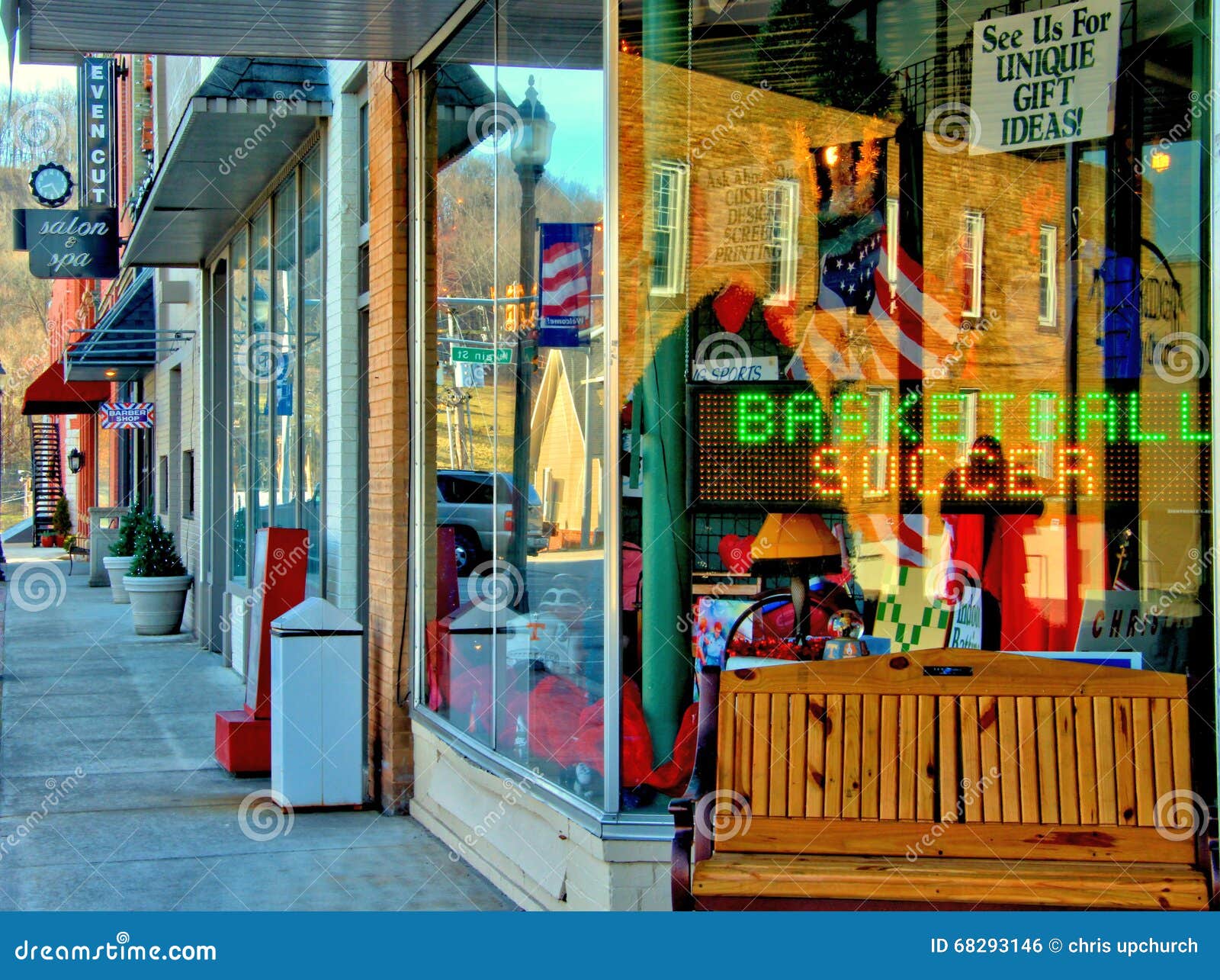 Small town store front stock photo. Image of town, street - 68293146