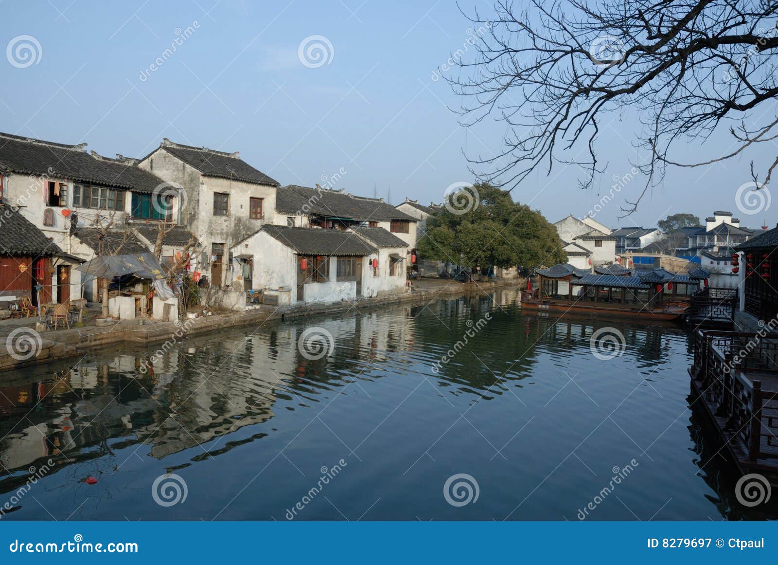 Small town in Suzhou China stock image. Image of unique - 8279697