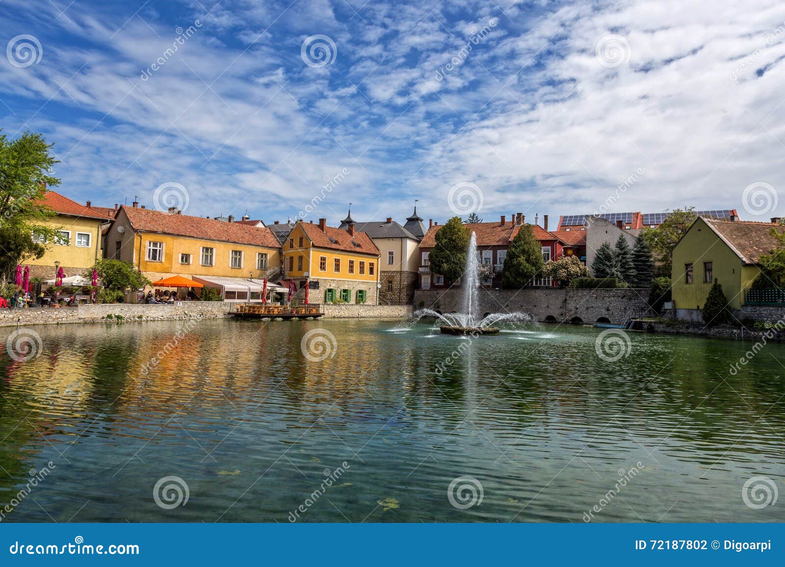 Small Town Tapolca (Hungary) Stock Photo - Image of mill, balaton: 72187802