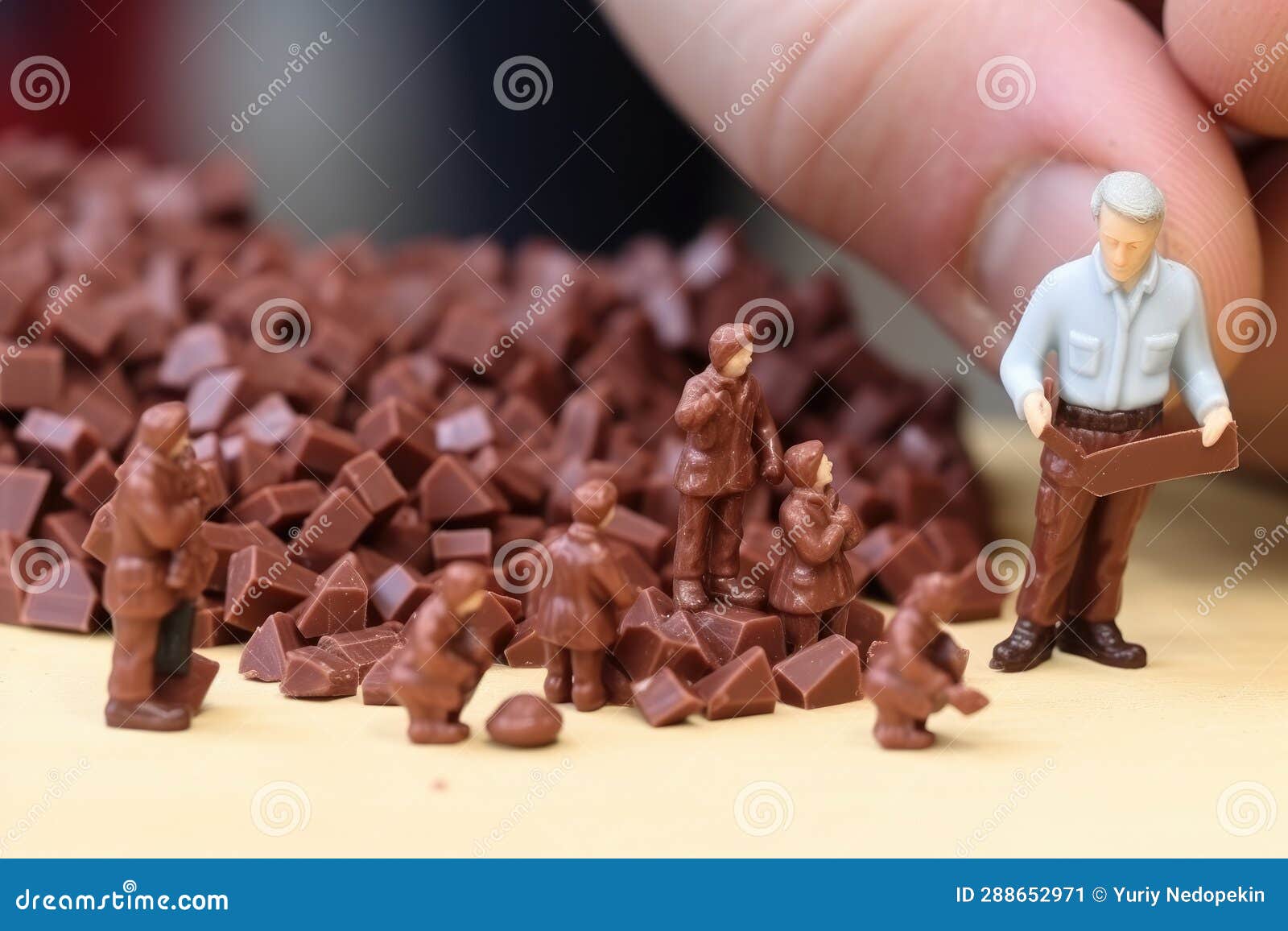 Small Toy Chocolatier Making Chocolates Stock Illustration ...