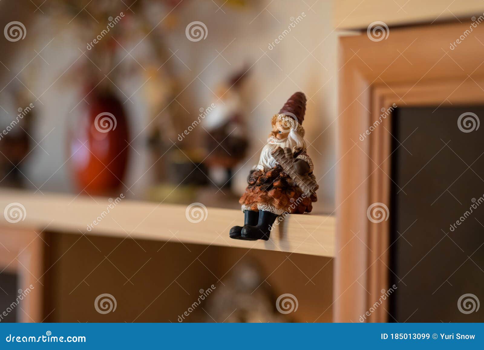 Small Toy Gnome in the Interior Stock Image - Image of gnomes, craft ...