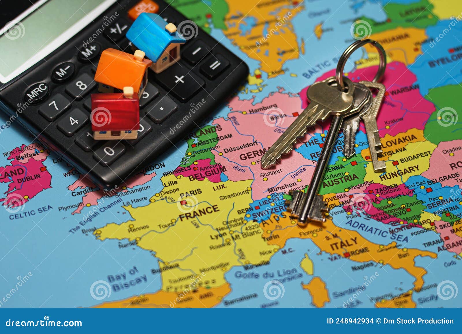 Small toy houses stock photo. Image of market, mortgage - 248942934