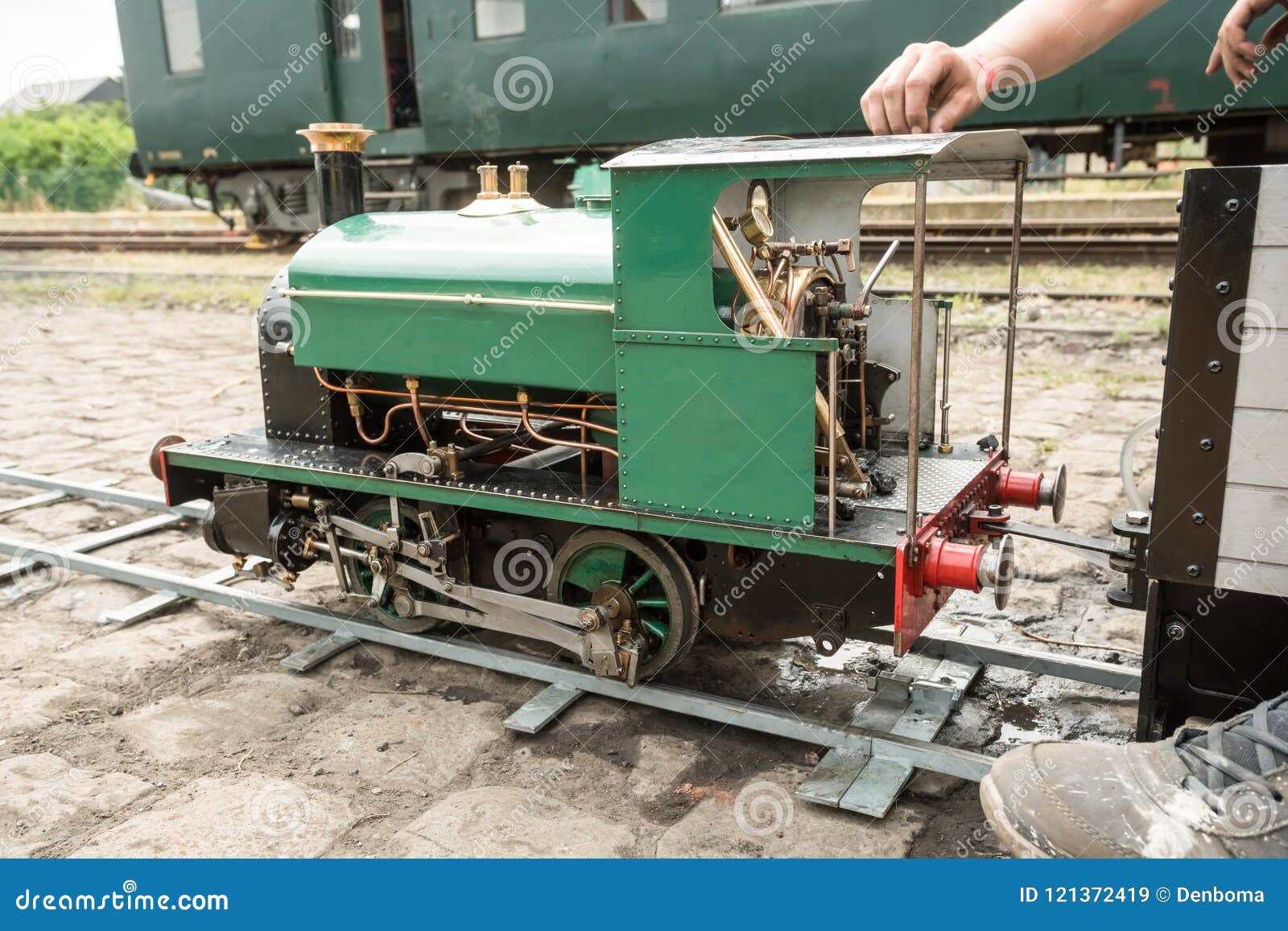 Miniature Steam Locomotive Royalty-Free Stock Photo | CartoonDealer.com ...