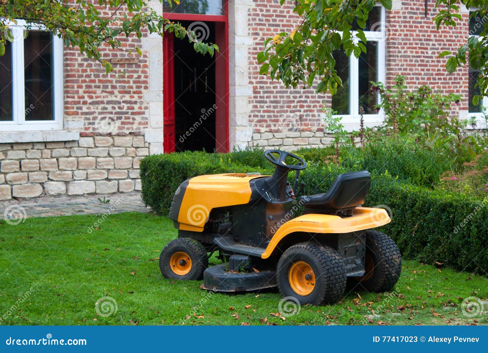 Small tractor. stock image. Image of farm, countryside - 77417023