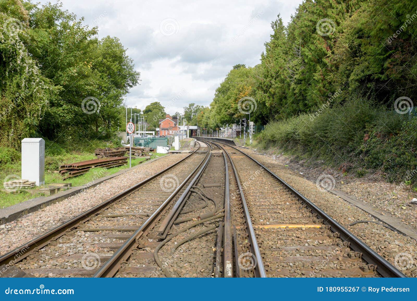Small Train Station stock image. Image of logistics - 180955267