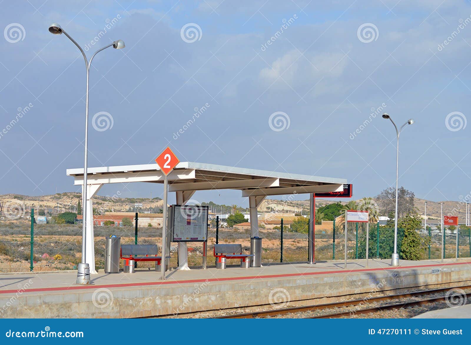 A Small Train Station stock image. Image of facebook - 47270111