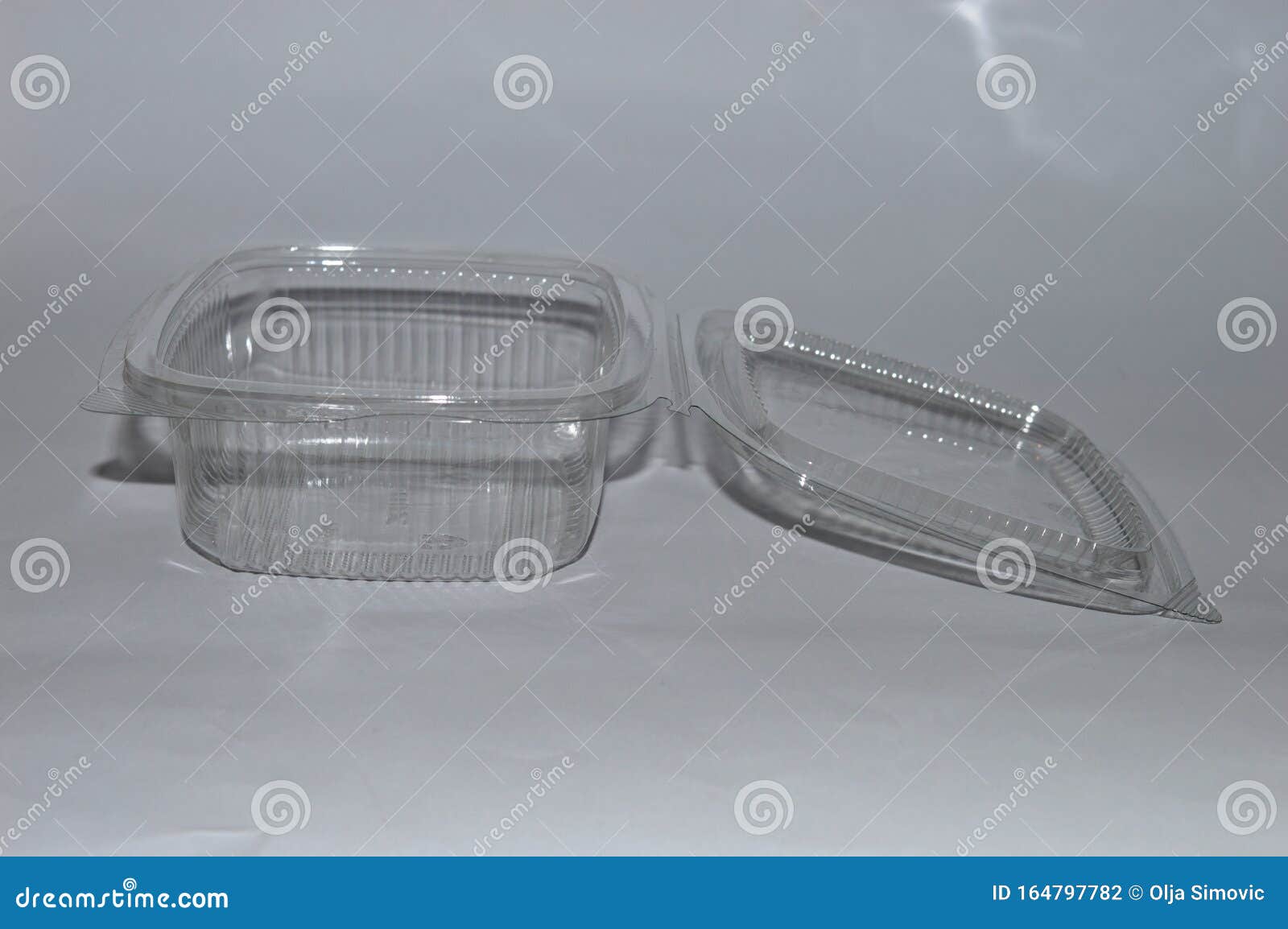 Small Transparent Plastic Box Stock Photo - Image of petite, vessel ...