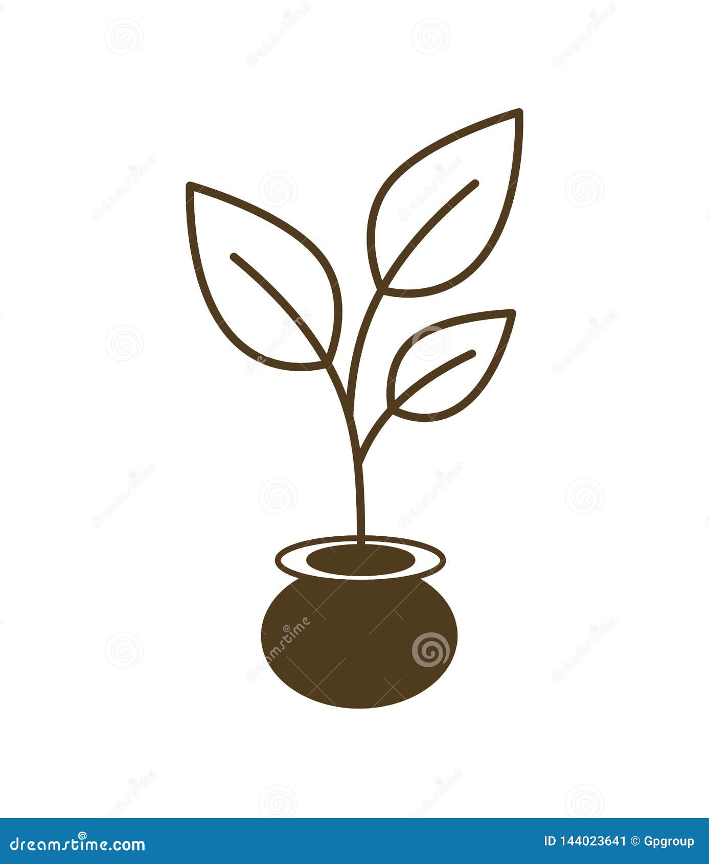 Small tree isolated icon stock vector. Illustration of green - 144023641
