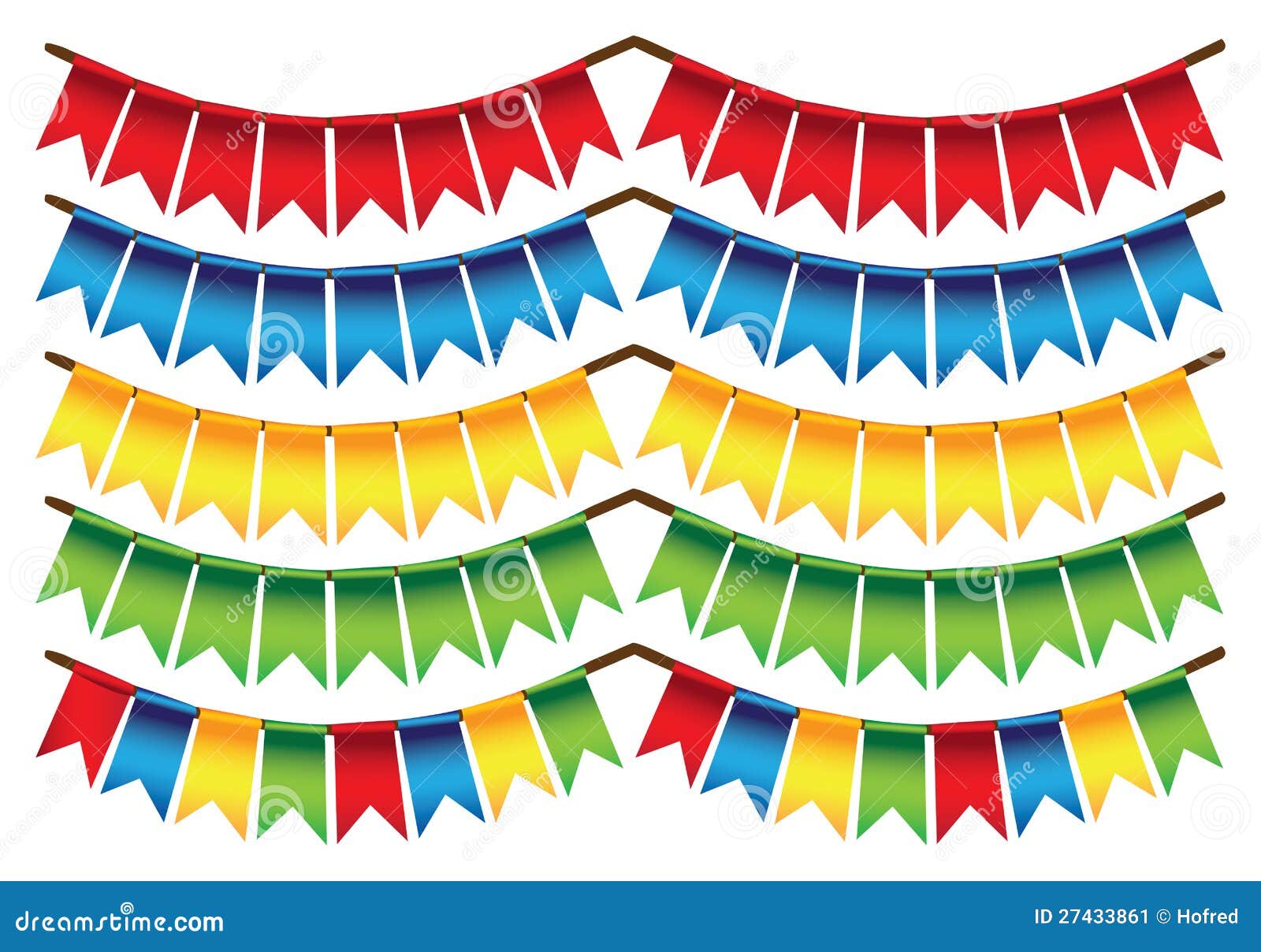 Small Triangle Colors Flags Stock Vector - Illustration of collection ...