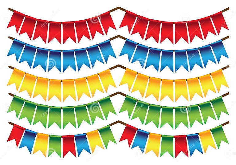 Small Triangle Colors Flags Stock Vector - Illustration of collection ...