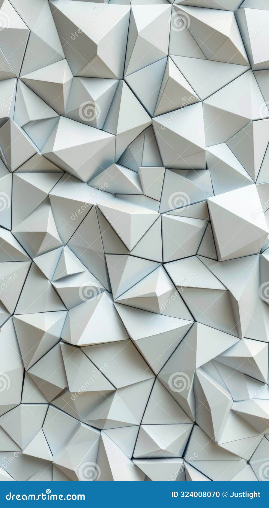 Small Triangular Tiles in Varying Sizes Creating a Stunning Geometric ...