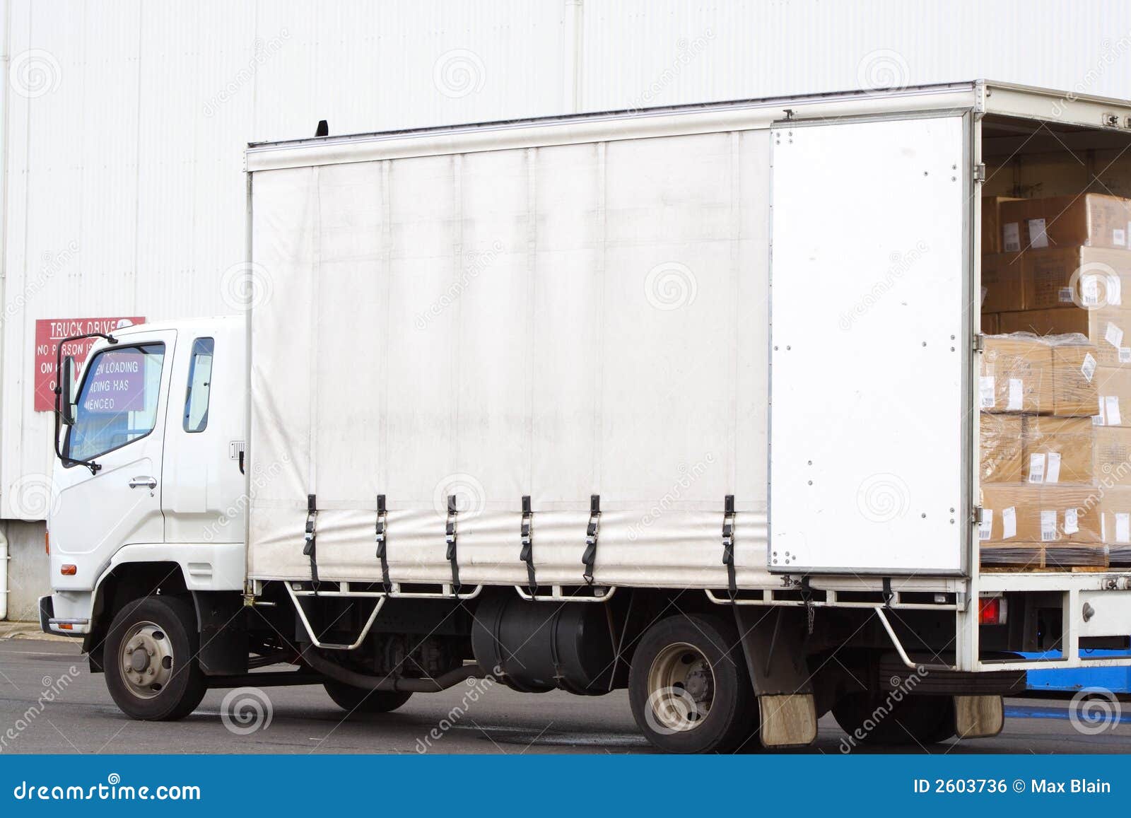 Small truck stock photo. Image of goods, load, semi, receiving - 2603736