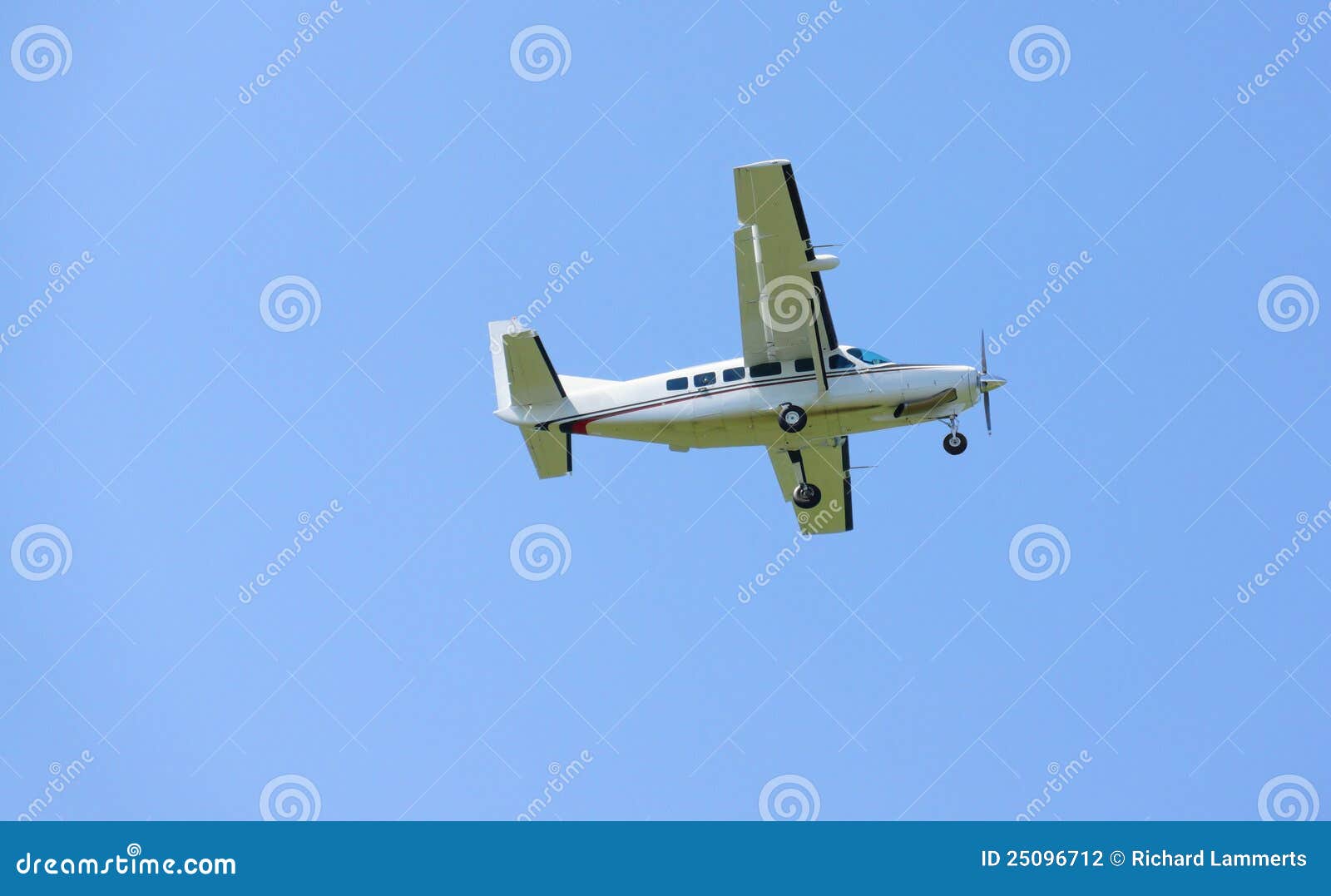 Small turboprop airplane stock photo. Image of flight - 25096712
