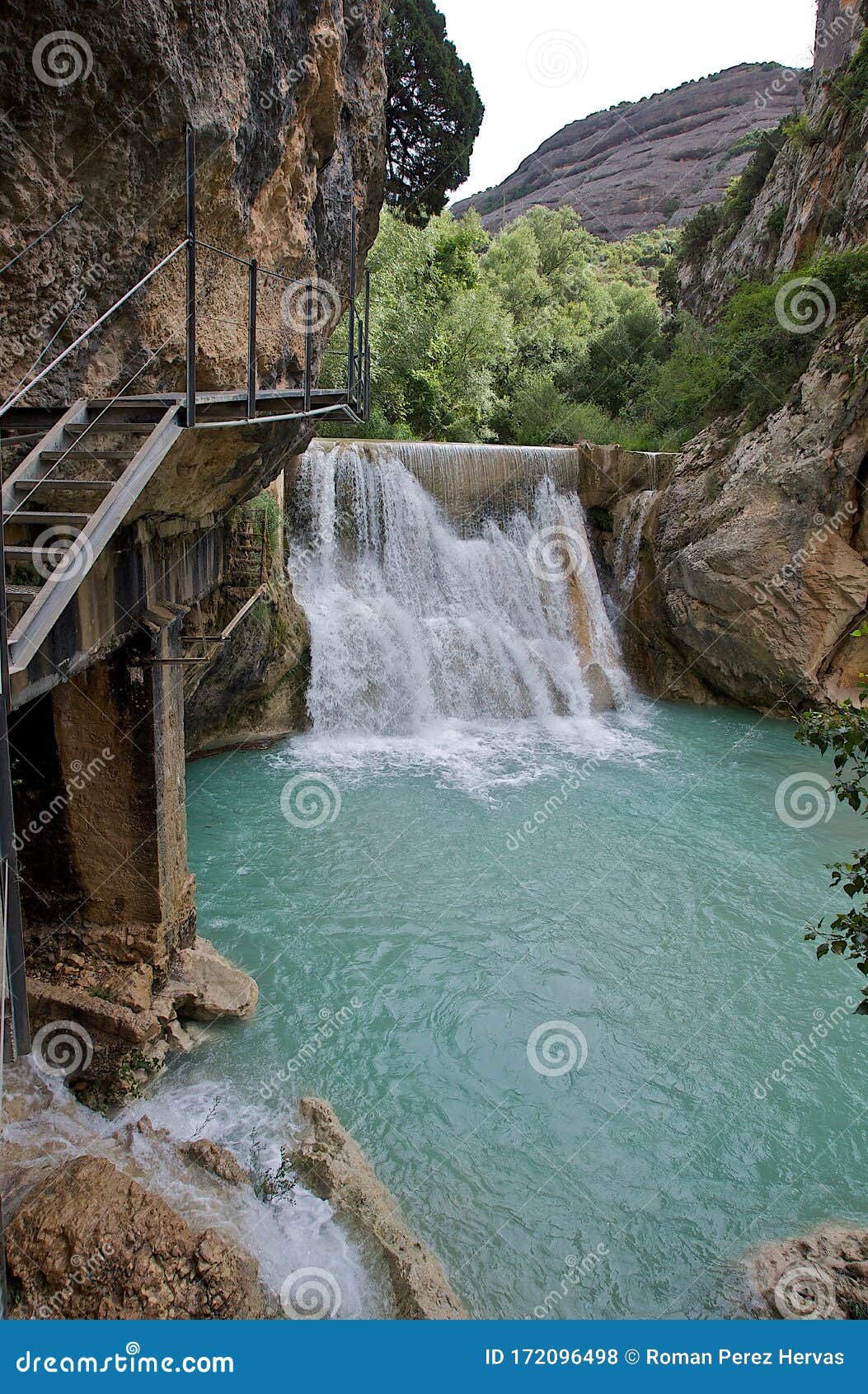 Turquoise Waterfall Huasteca Potosina Mexico Royalty-Free Stock Image ...