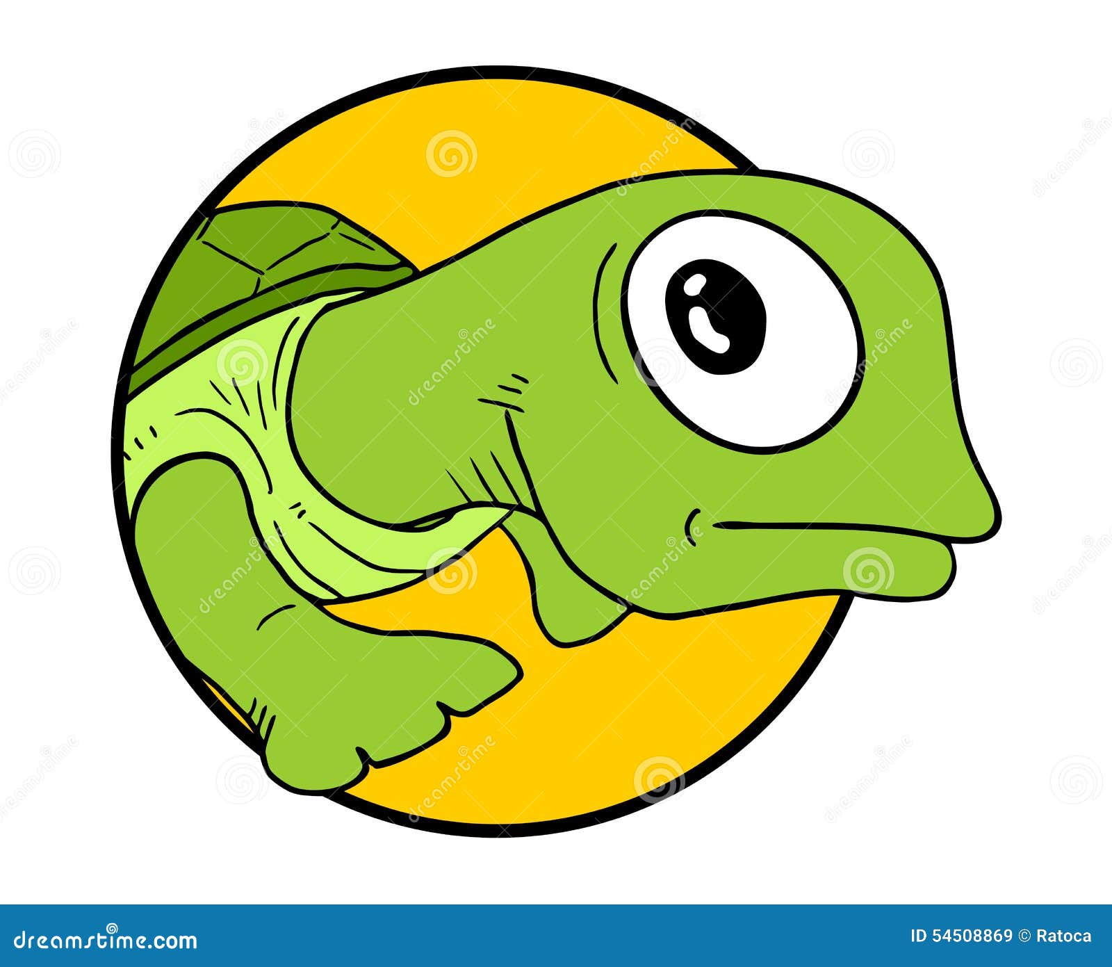 Small turtle stock vector. Illustration of cheerful, isolated - 54508869