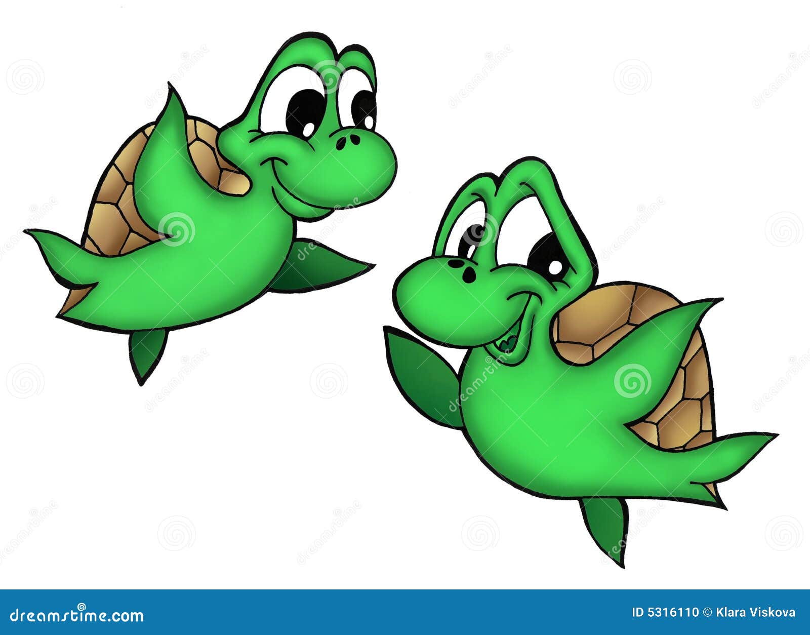 Small turtles stock illustration. Illustration of smile - 5316110