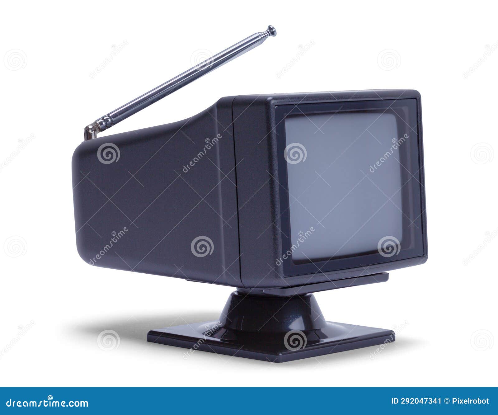 Retro TV stock image. Image of black, knob, retro, small - 292047341