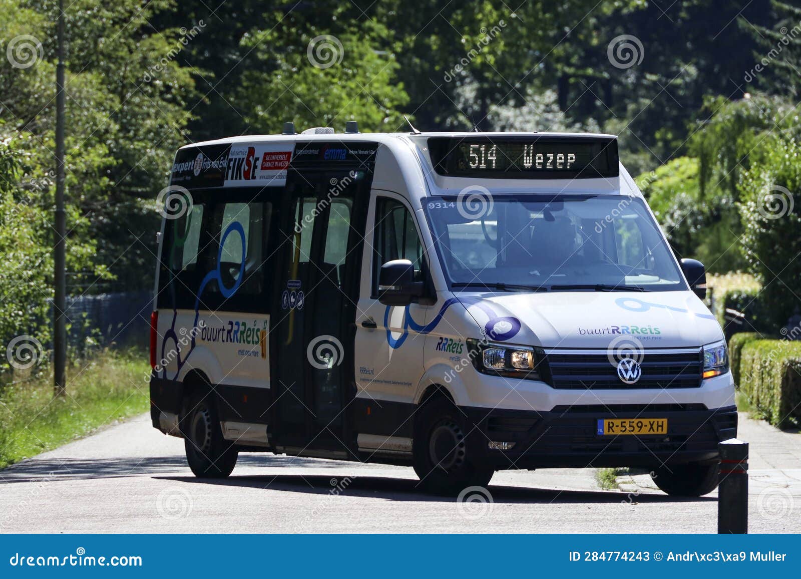 Small Van of RRReis Runned by EBS on Street of Oldebroek Editorial ...