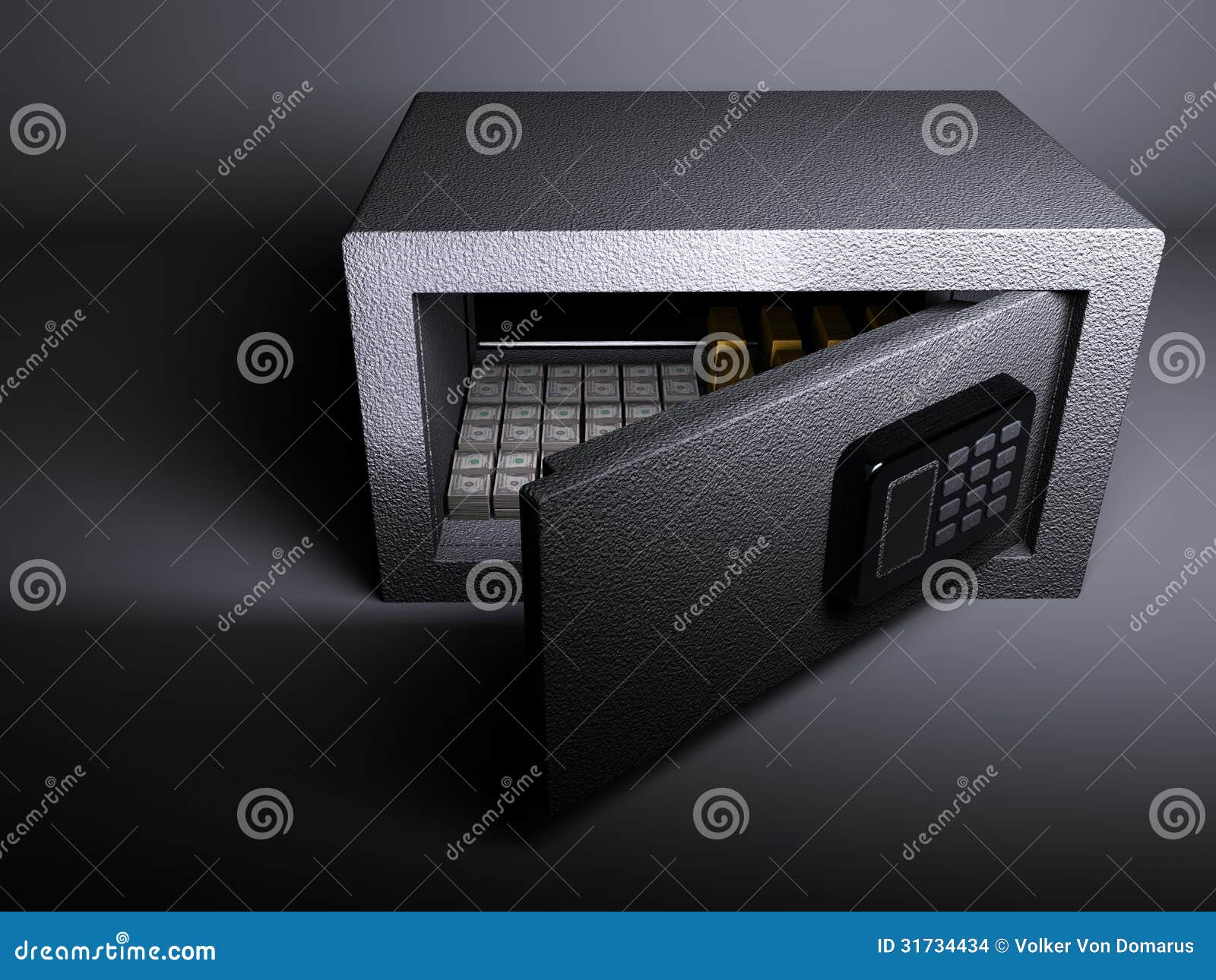 Small Vault stock illustration. Illustration of finance - 31734434