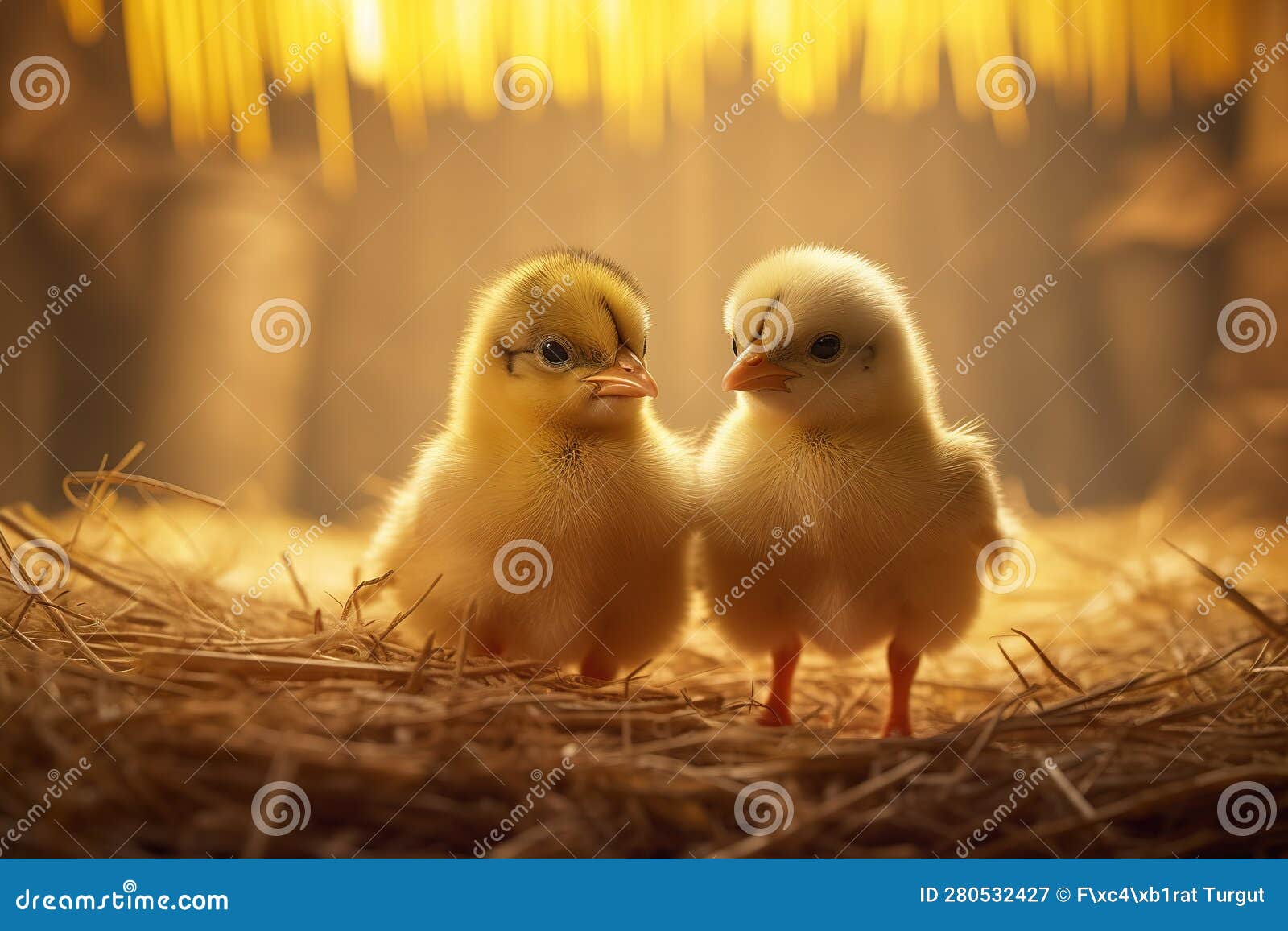 Small Ve Cute Chicks. by Generative AI Stock Illustration ...