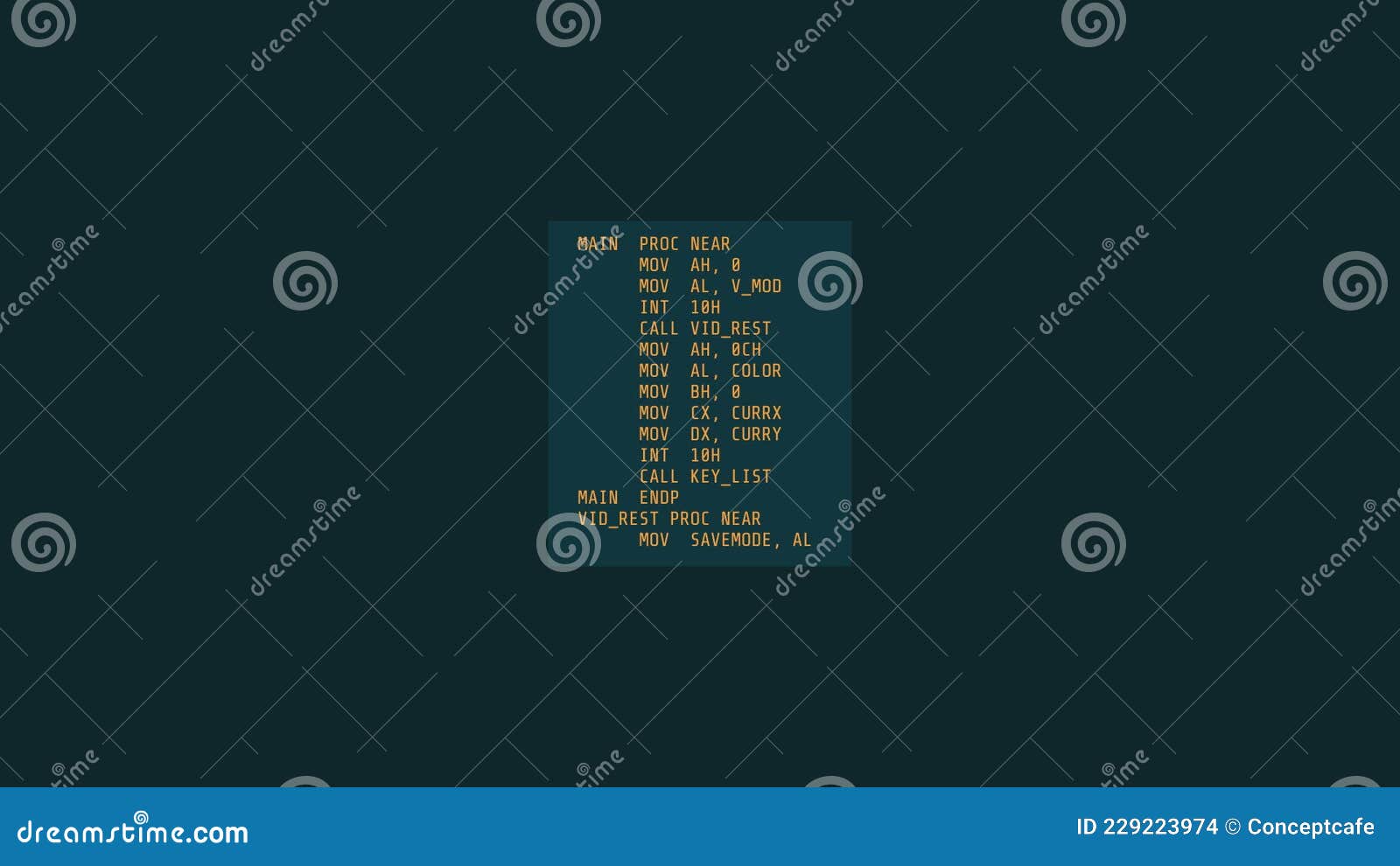 Small Vertical Animated Block of Abstract Code. Stock Footage - Video ...