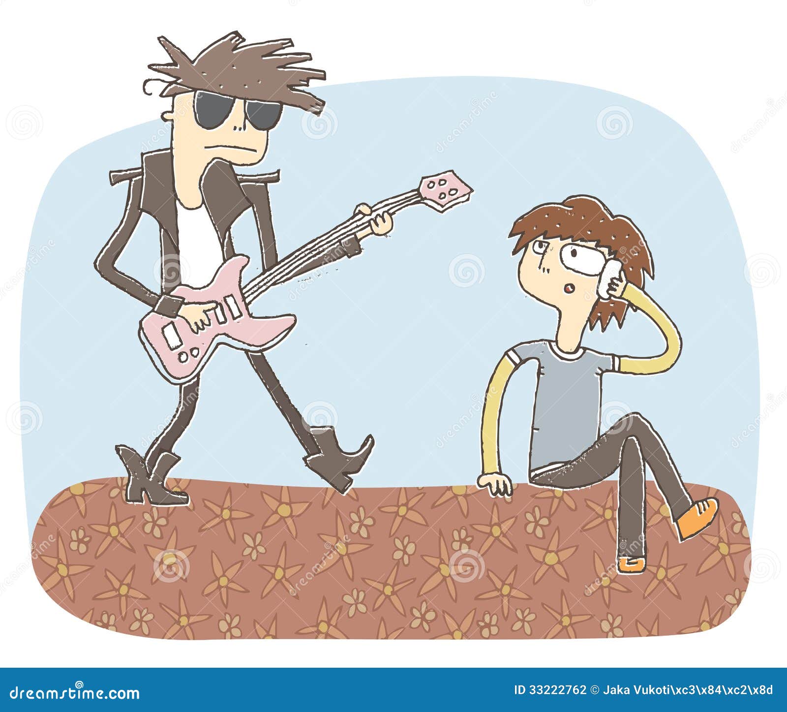 Illustration Of A Loud Megaphone Speaker Making New Announcements. Line ...