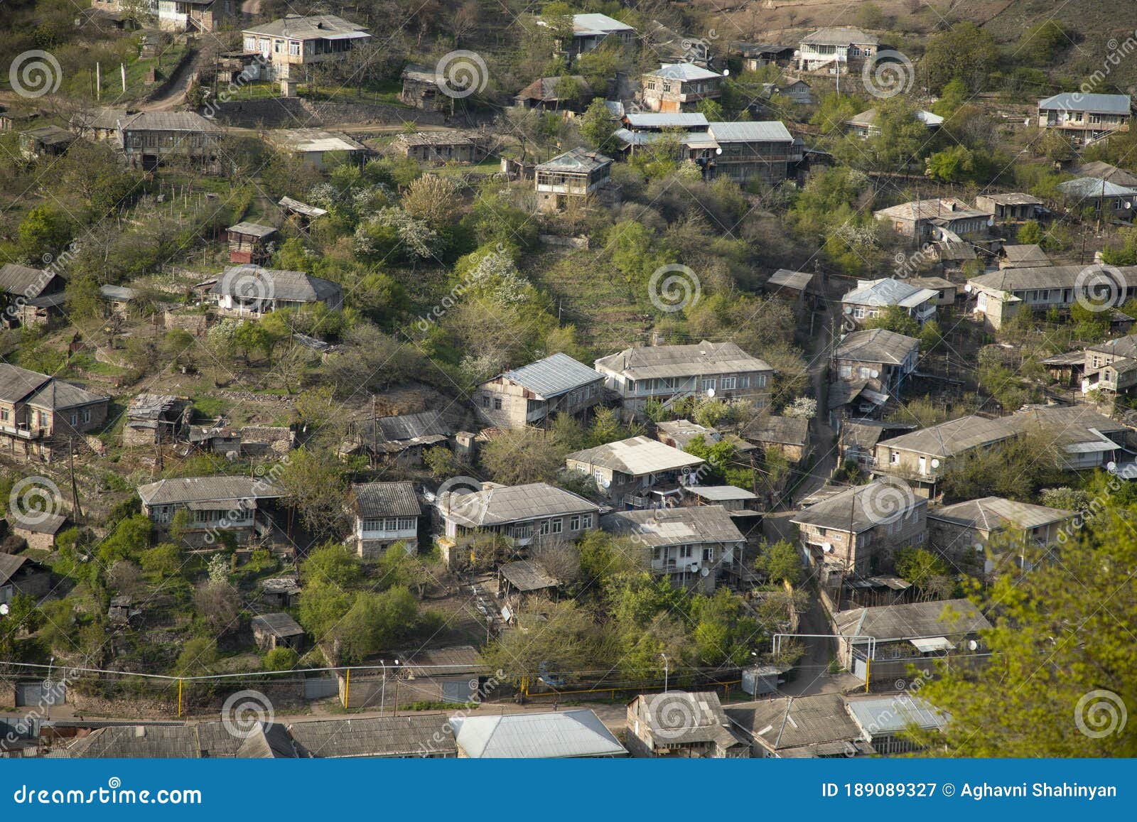 Small Vilage with Different Buildings Stock Image - Image of ...
