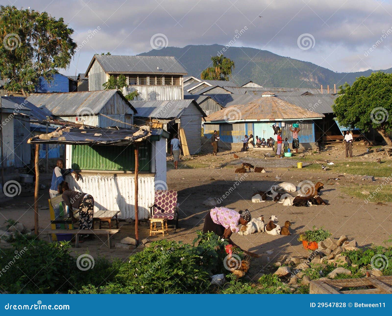 Small village editorial stock photo. Image of lake, black - 29547828
