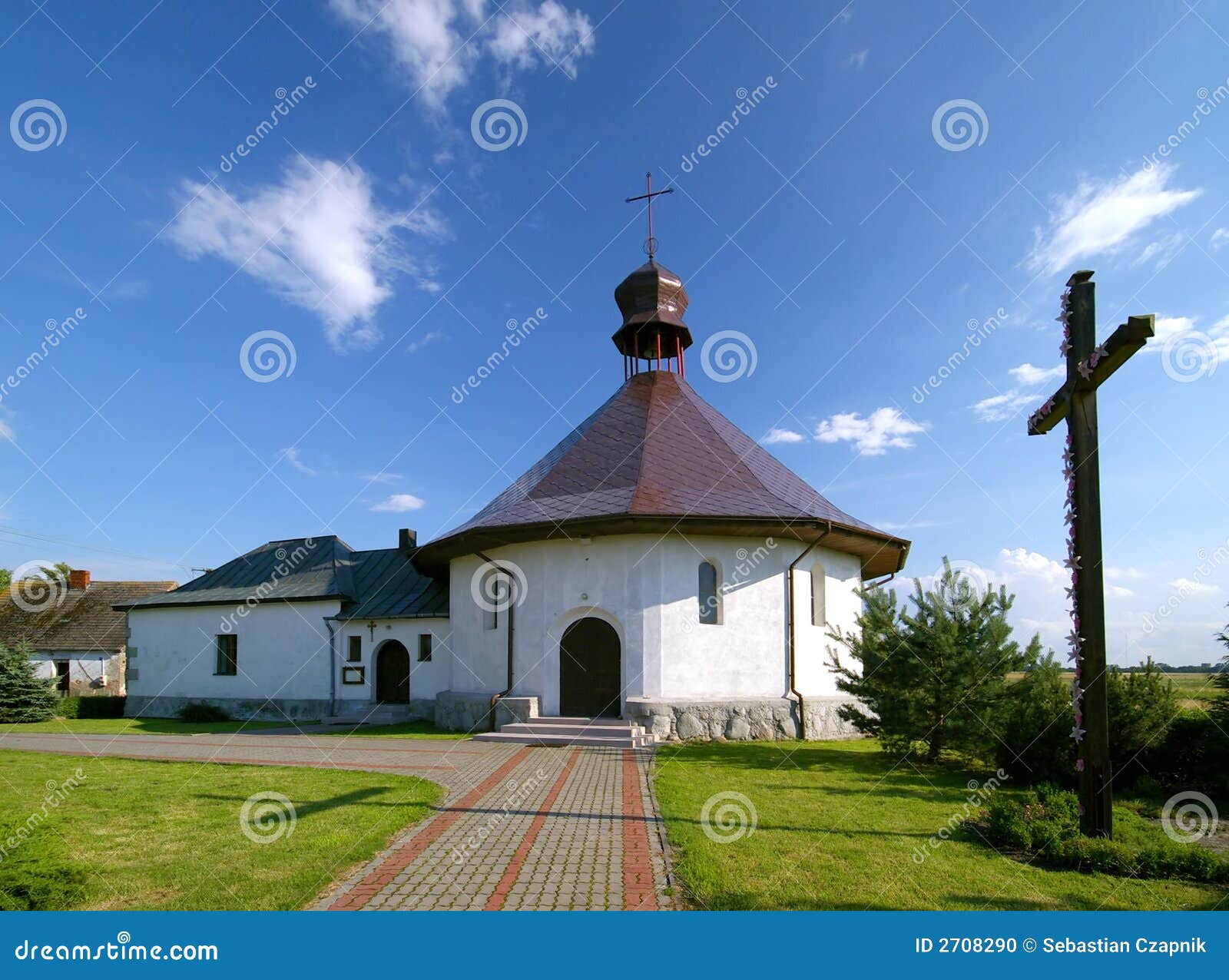 Small village church stock photo. Image of place, religious - 2708290