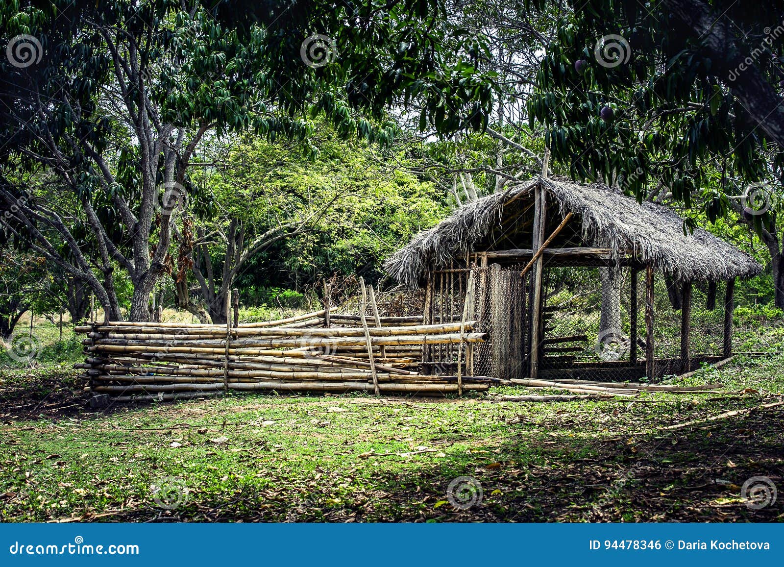 Small village hut stock photo. Image of poverty, tanzania - 94478346